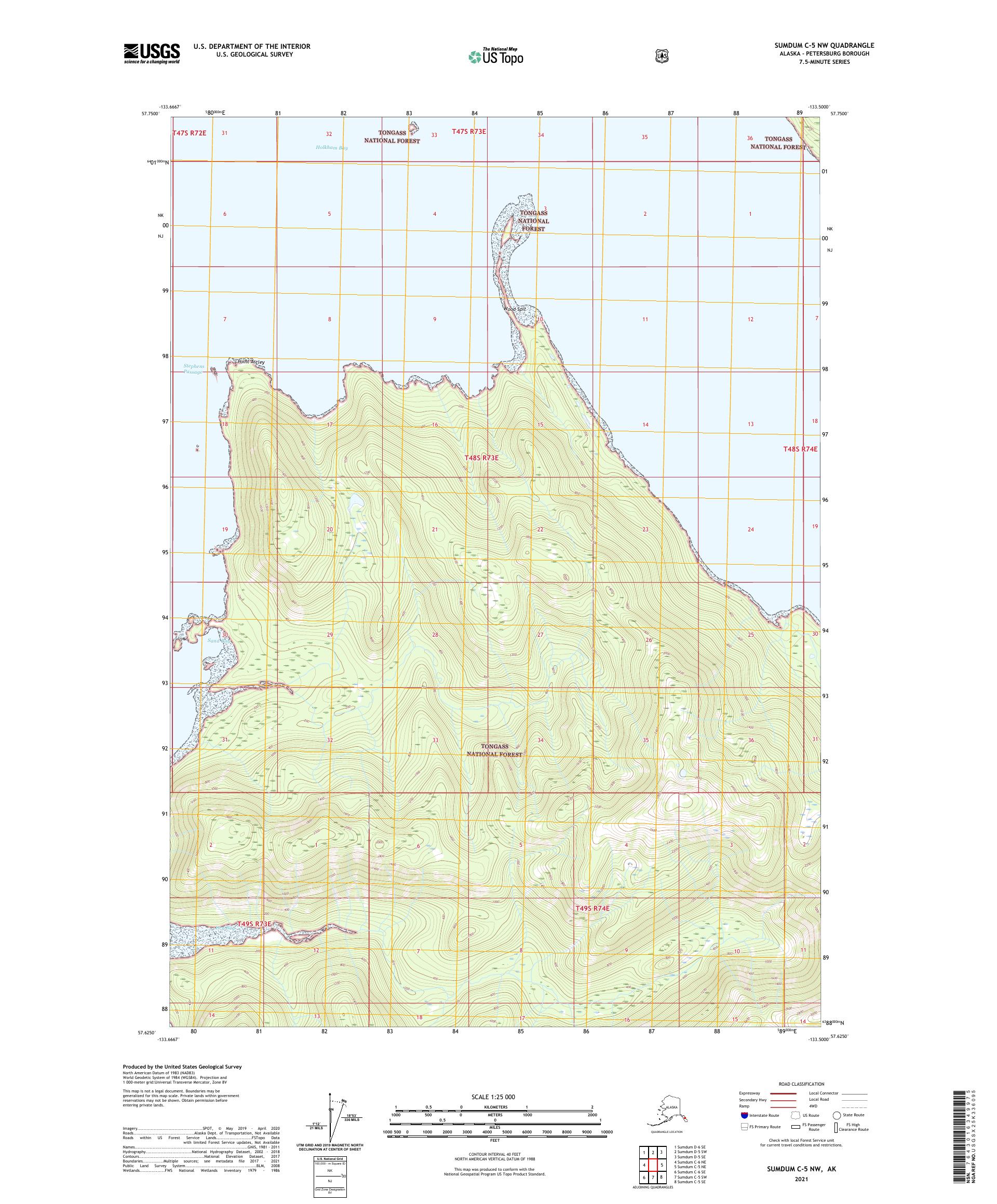 Sumdum C-5 NW Alaska US Topo Map – MyTopo Map Store