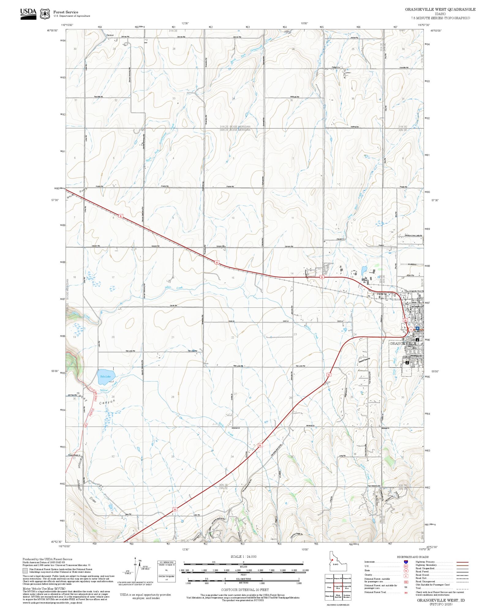 Grangeville Idaho Zip Codenull