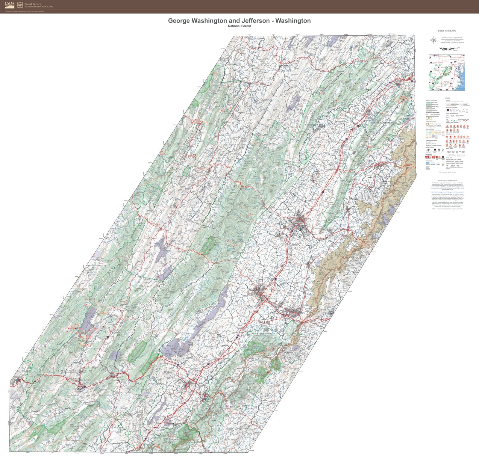 George Washington National Forest Map – MyTopo Map Store