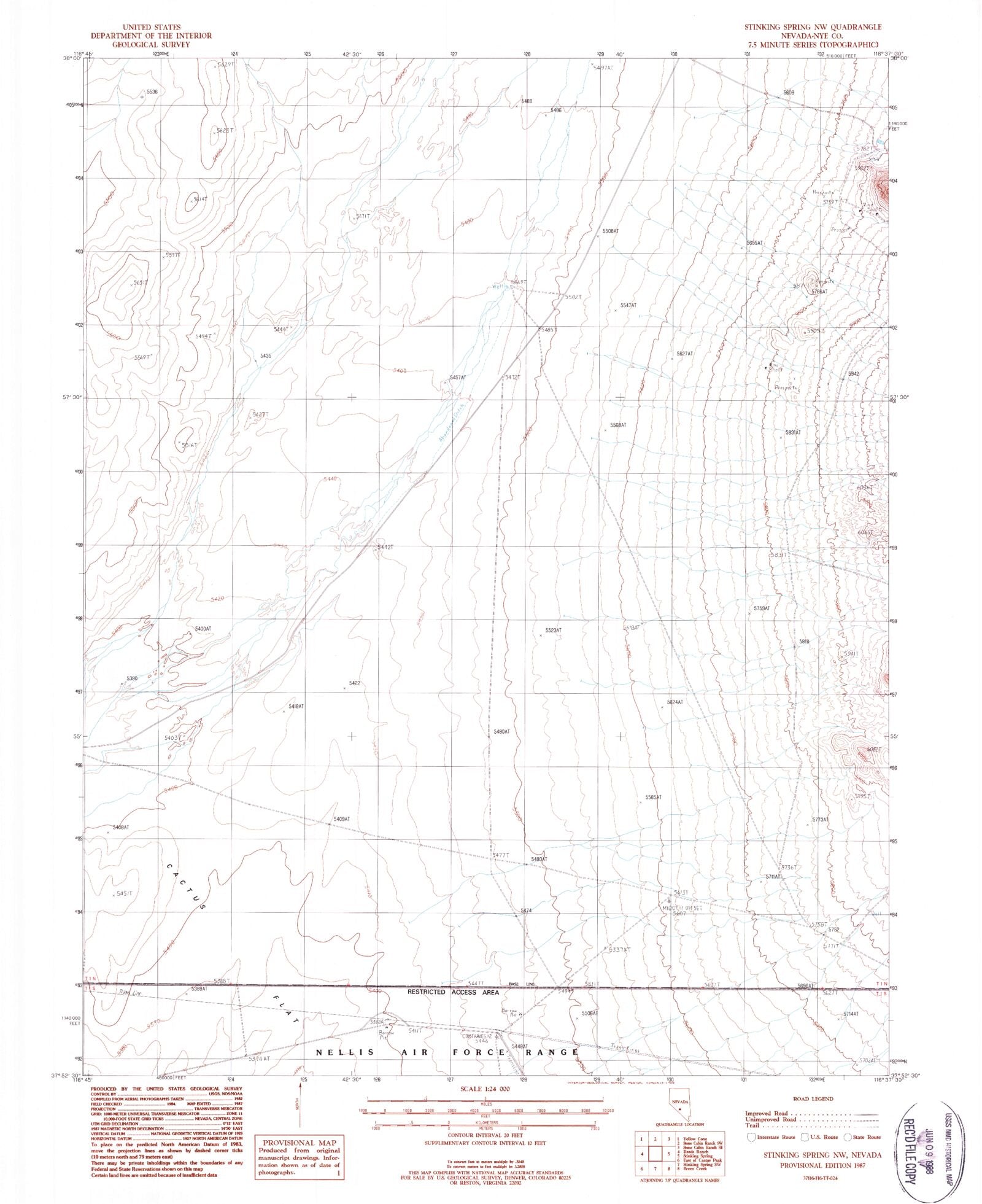 Classic USGS Stinking Spring NW Nevada 7.5'x7.5' Topo Map – MyTopo Map Store