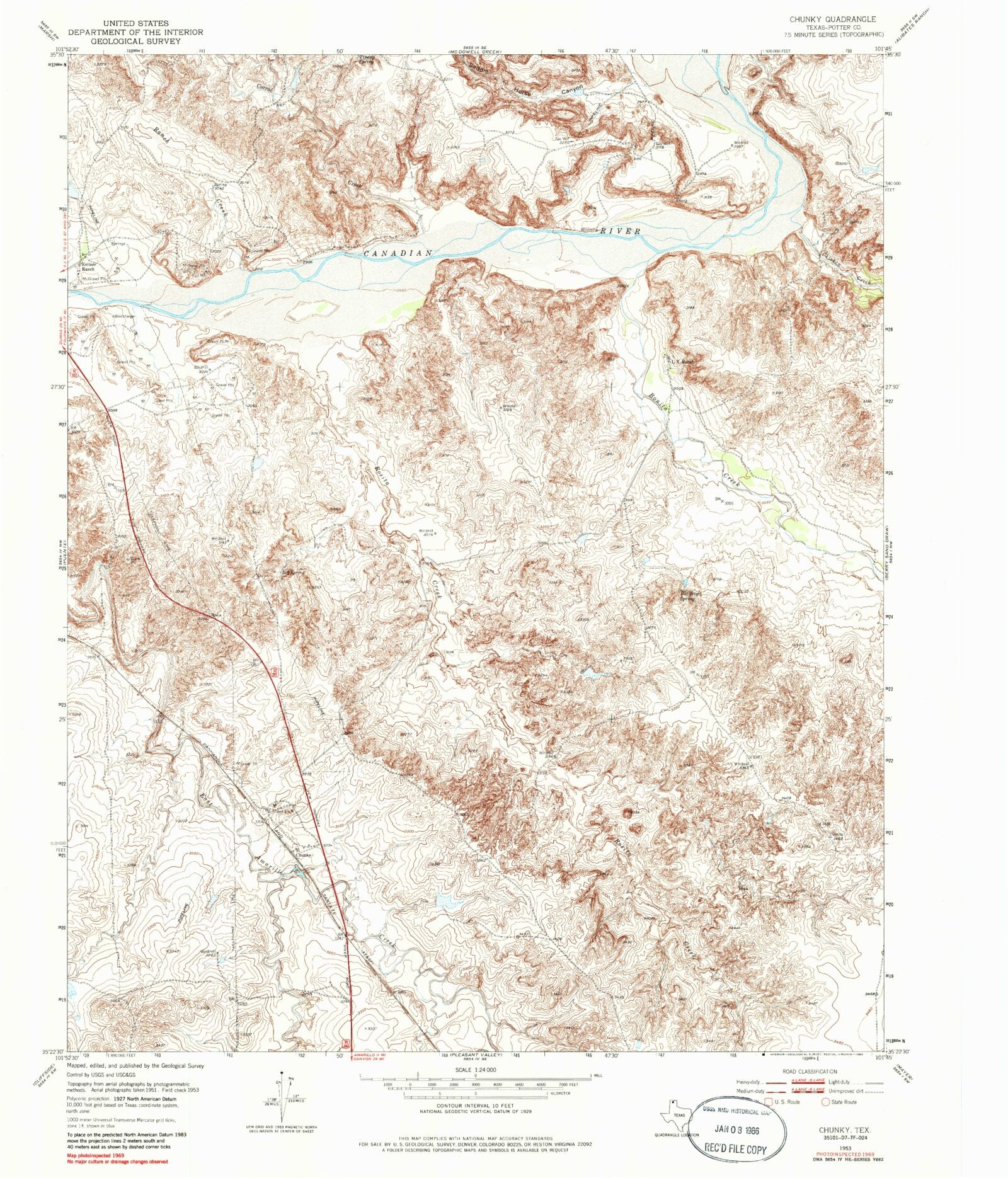 Classic USGS Chunky Texas 7.5'x7.5' Topo Map – MyTopo Map Store