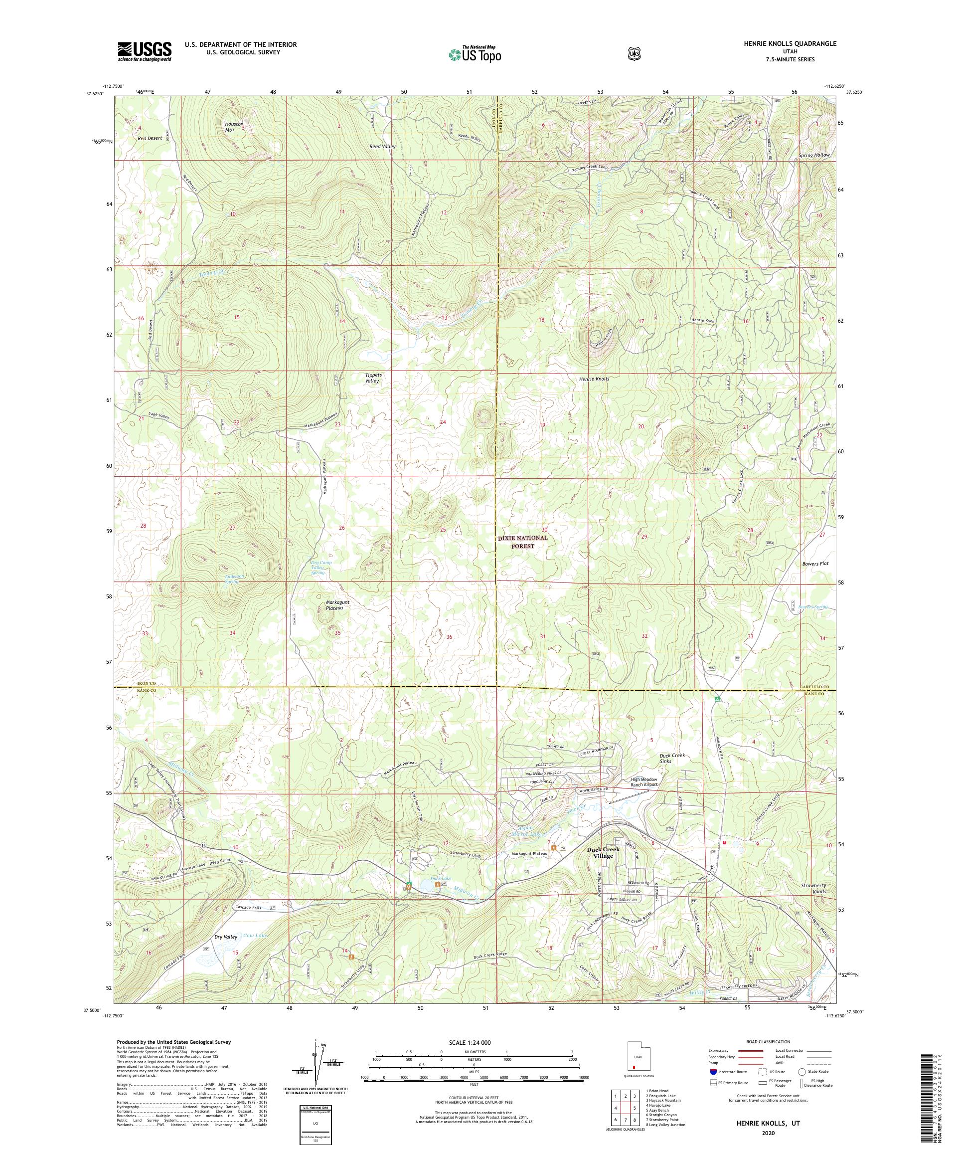 Henrie Knolls Utah US Topo Map – MyTopo Map Store