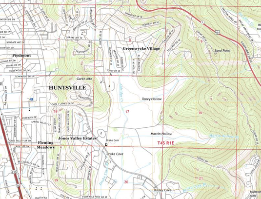 US Topo Alabama – MyTopo Map Store