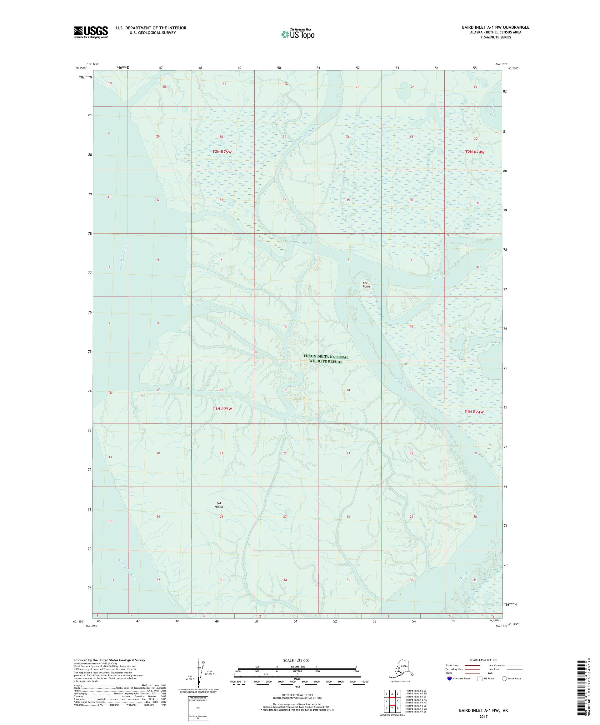 Baird Inlet A-1 NW Alaska US Topo Map – MyTopo Map Store