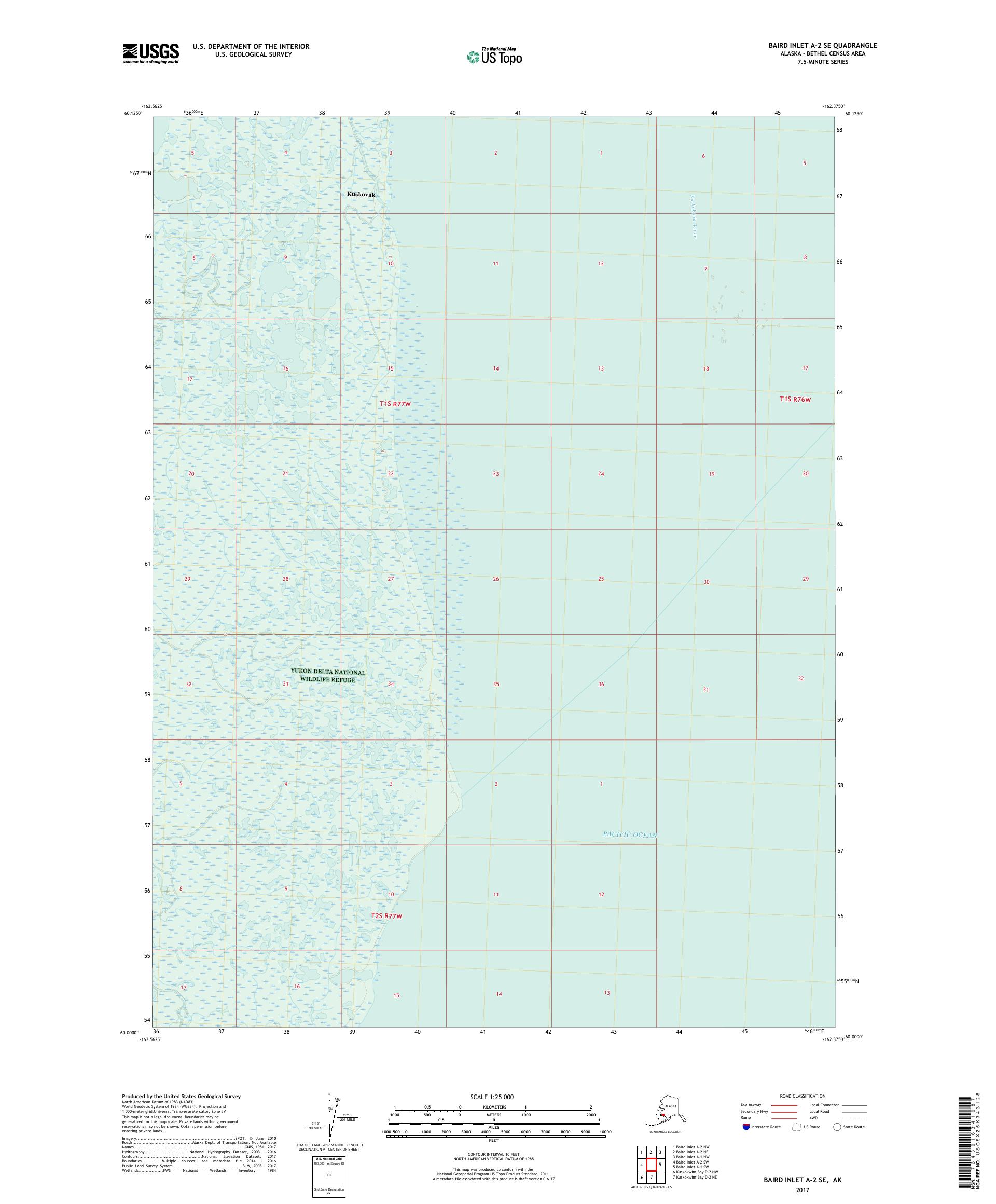 Baird Inlet A-2 SE Alaska US Topo Map – MyTopo Map Store