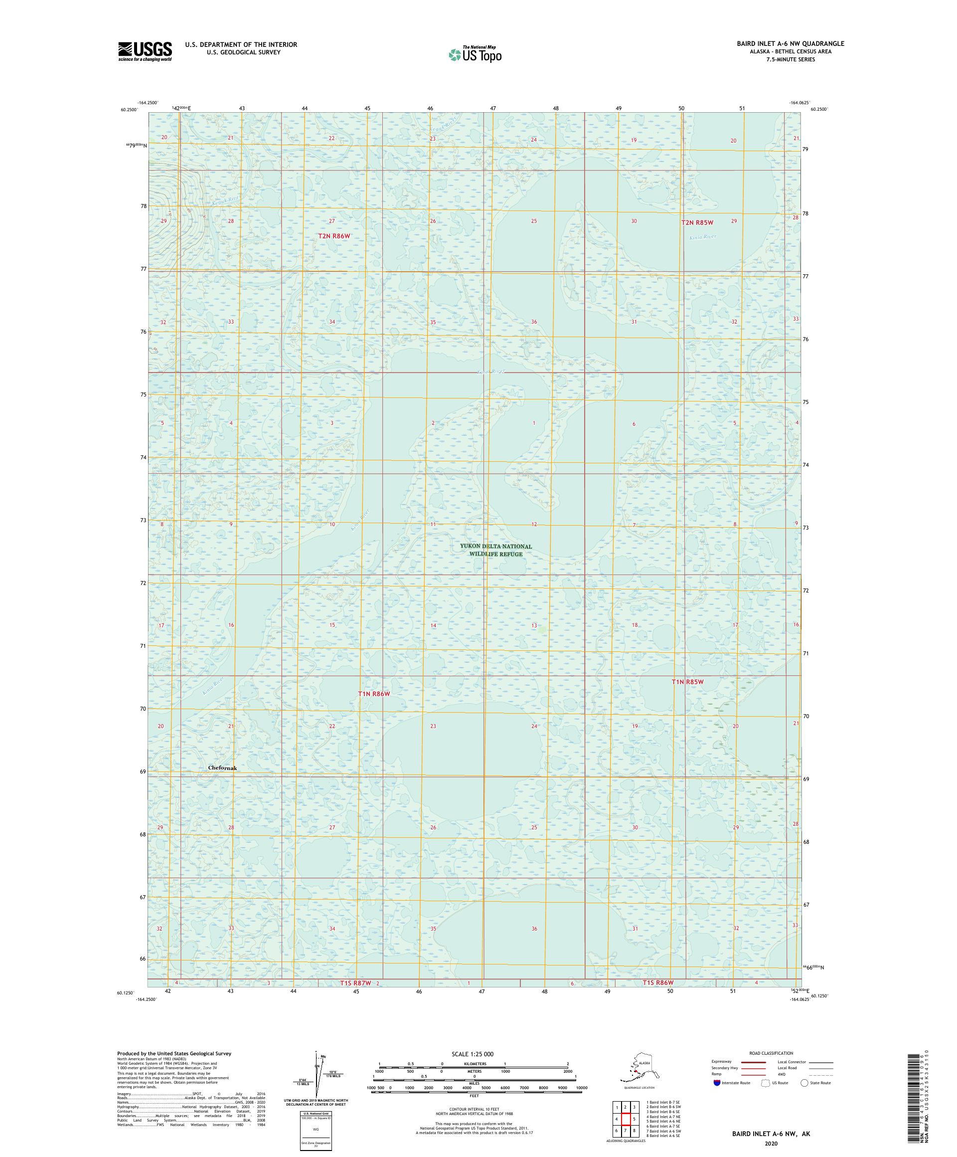 Baird Inlet A-6 NW Alaska US Topo Map – MyTopo Map Store