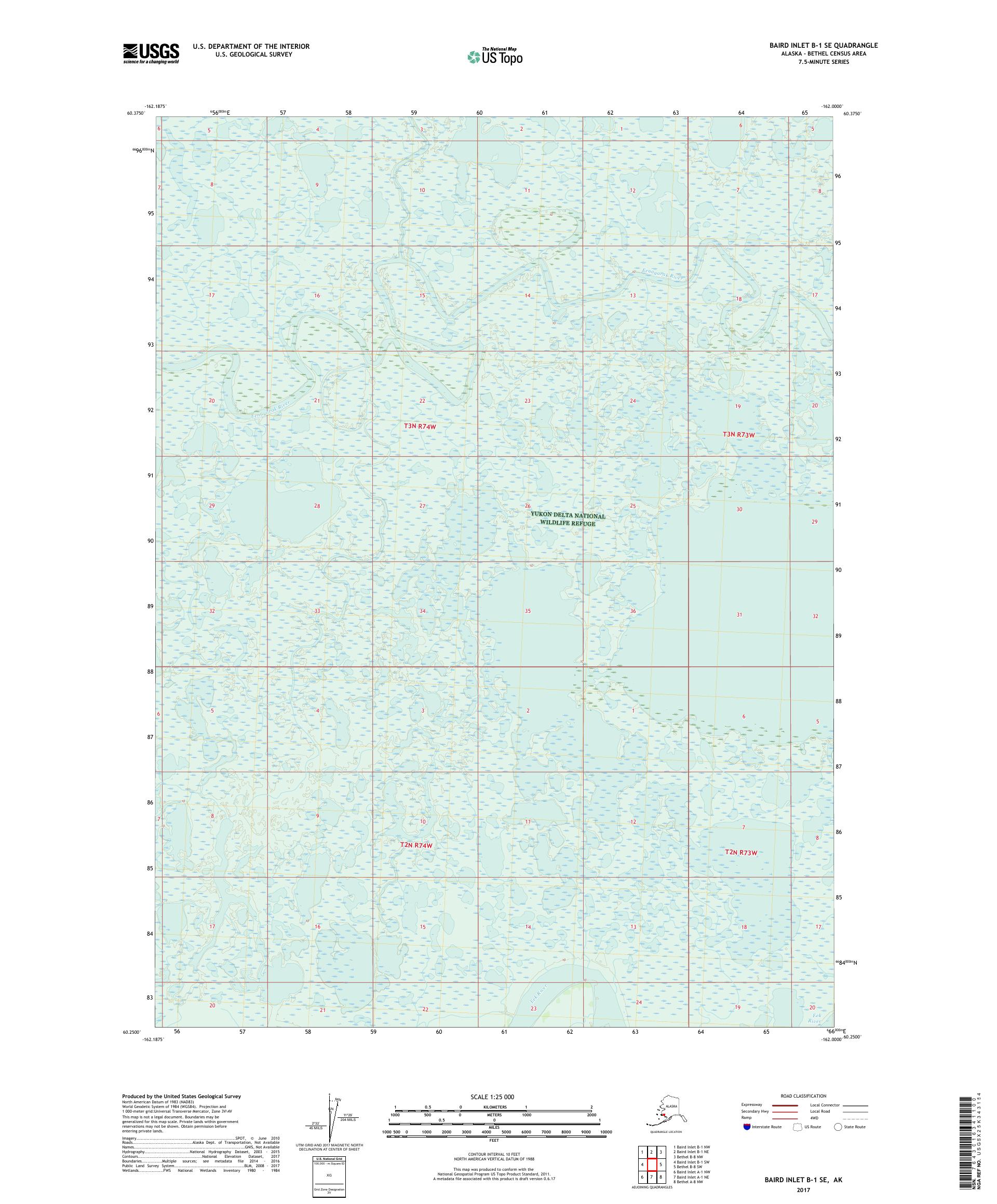 Baird Inlet B-1 SE Alaska US Topo Map – MyTopo Map Store