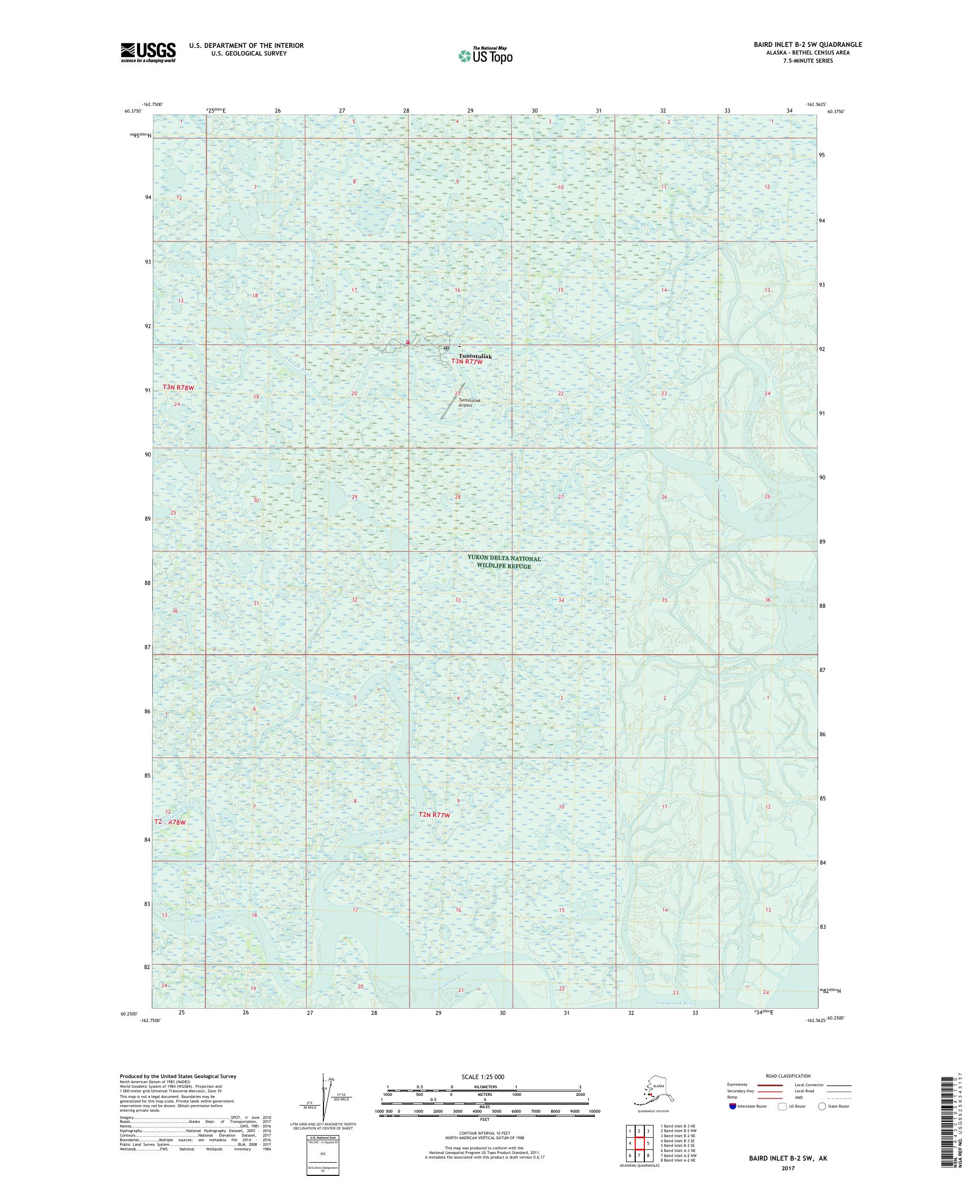 Baird Inlet B-2 SW Alaska US Topo Map – MyTopo Map Store