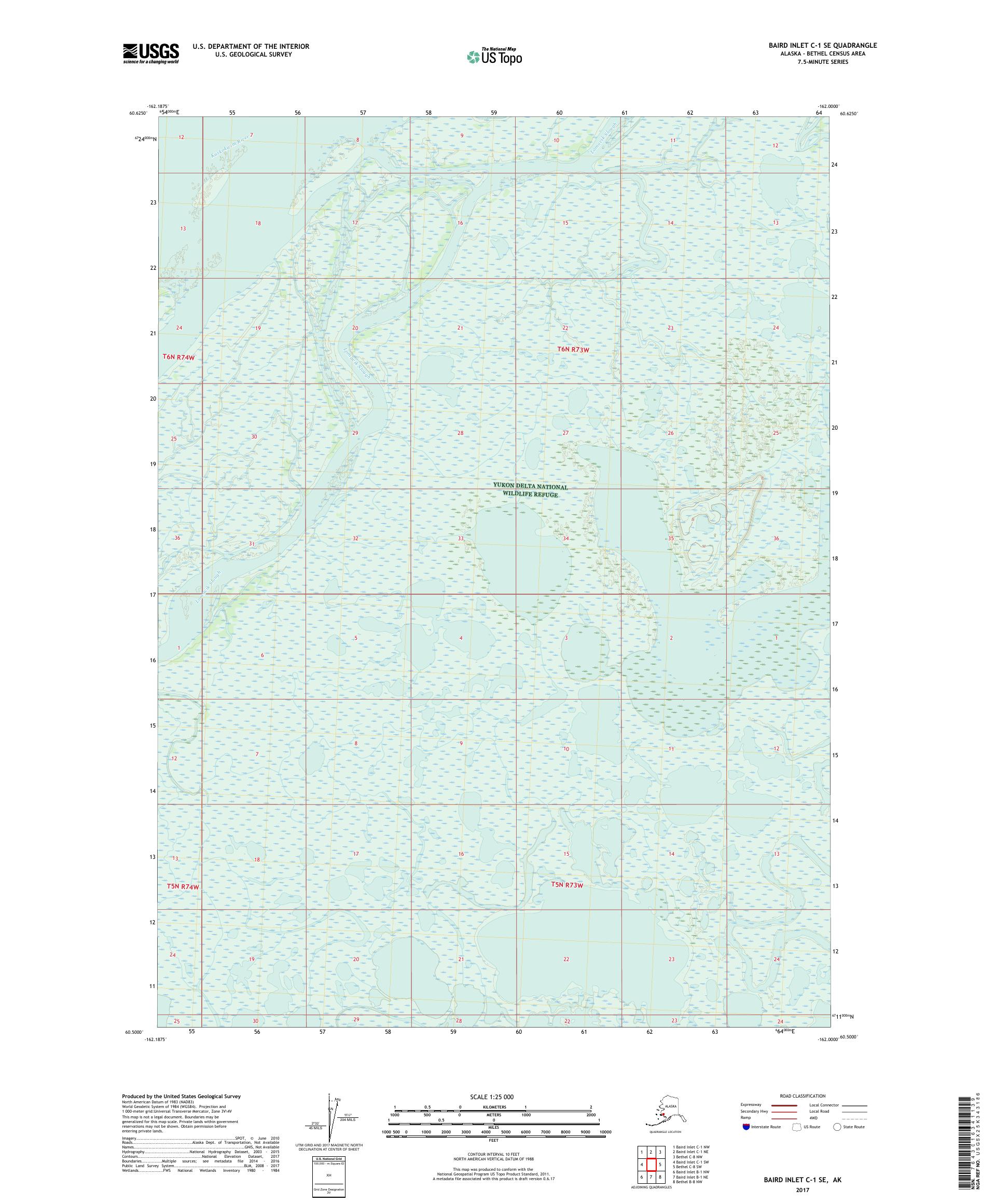 Baird Inlet C-1 SE Alaska US Topo Map – MyTopo Map Store