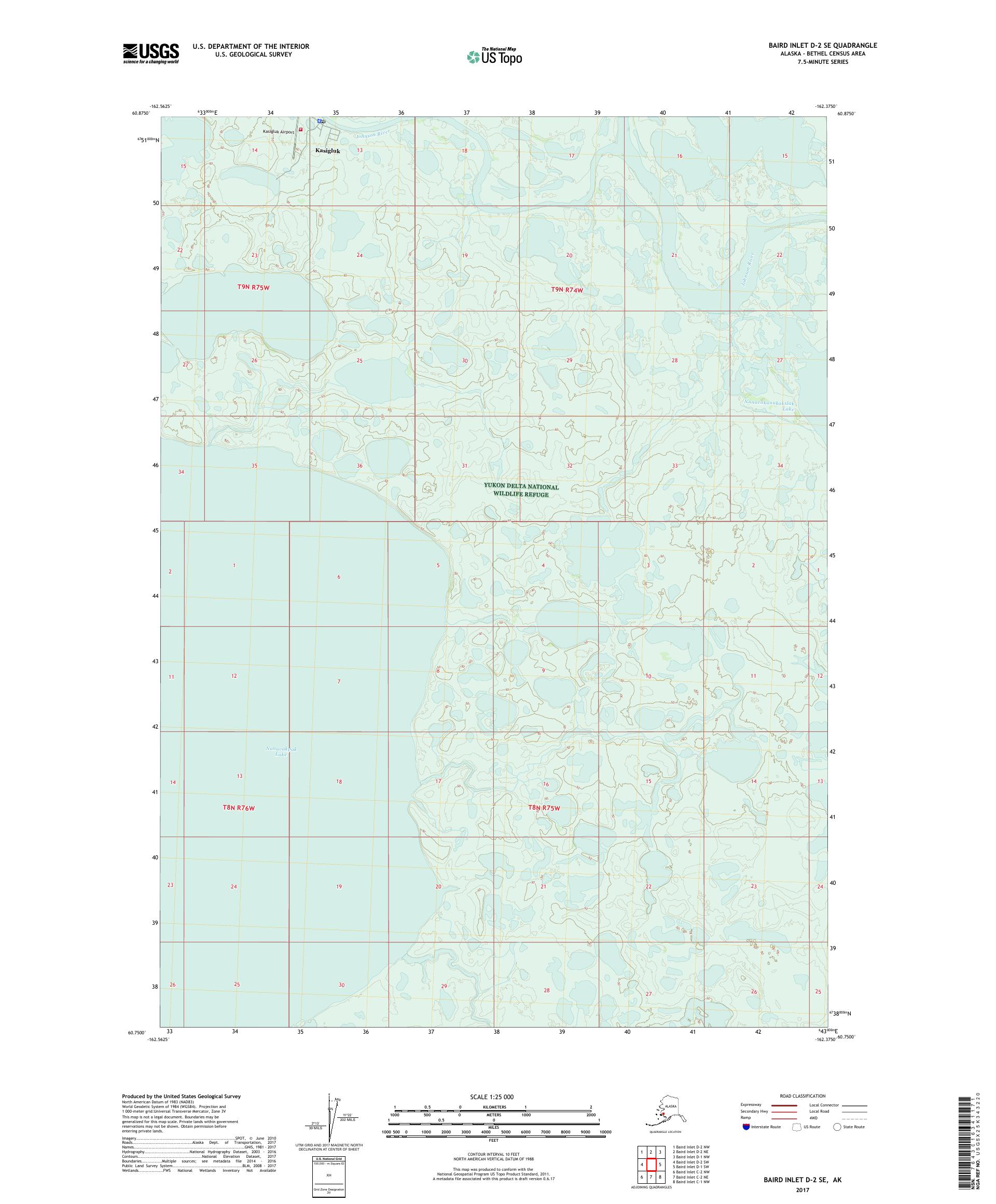 Baird Inlet D-2 SE Alaska US Topo Map – MyTopo Map Store