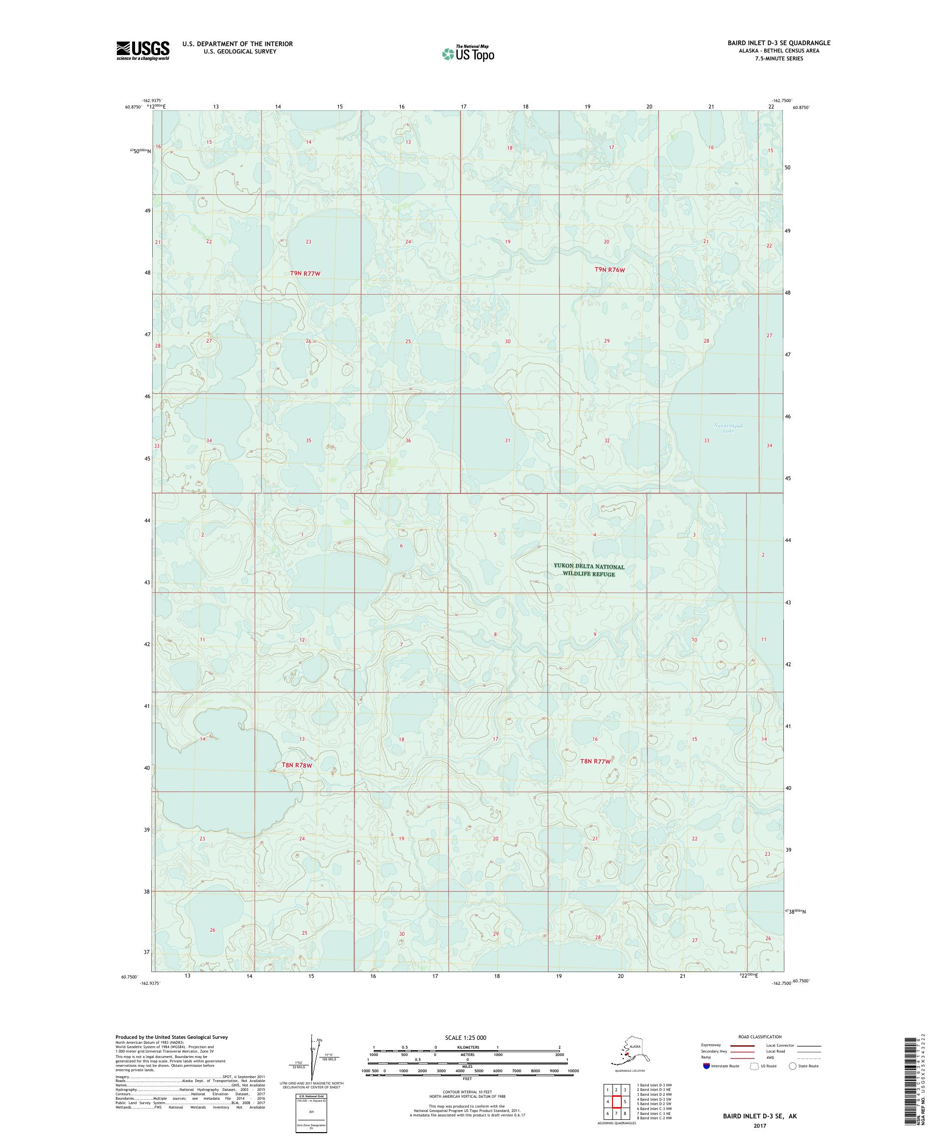 Baird Inlet D-3 SE Alaska US Topo Map – MyTopo Map Store