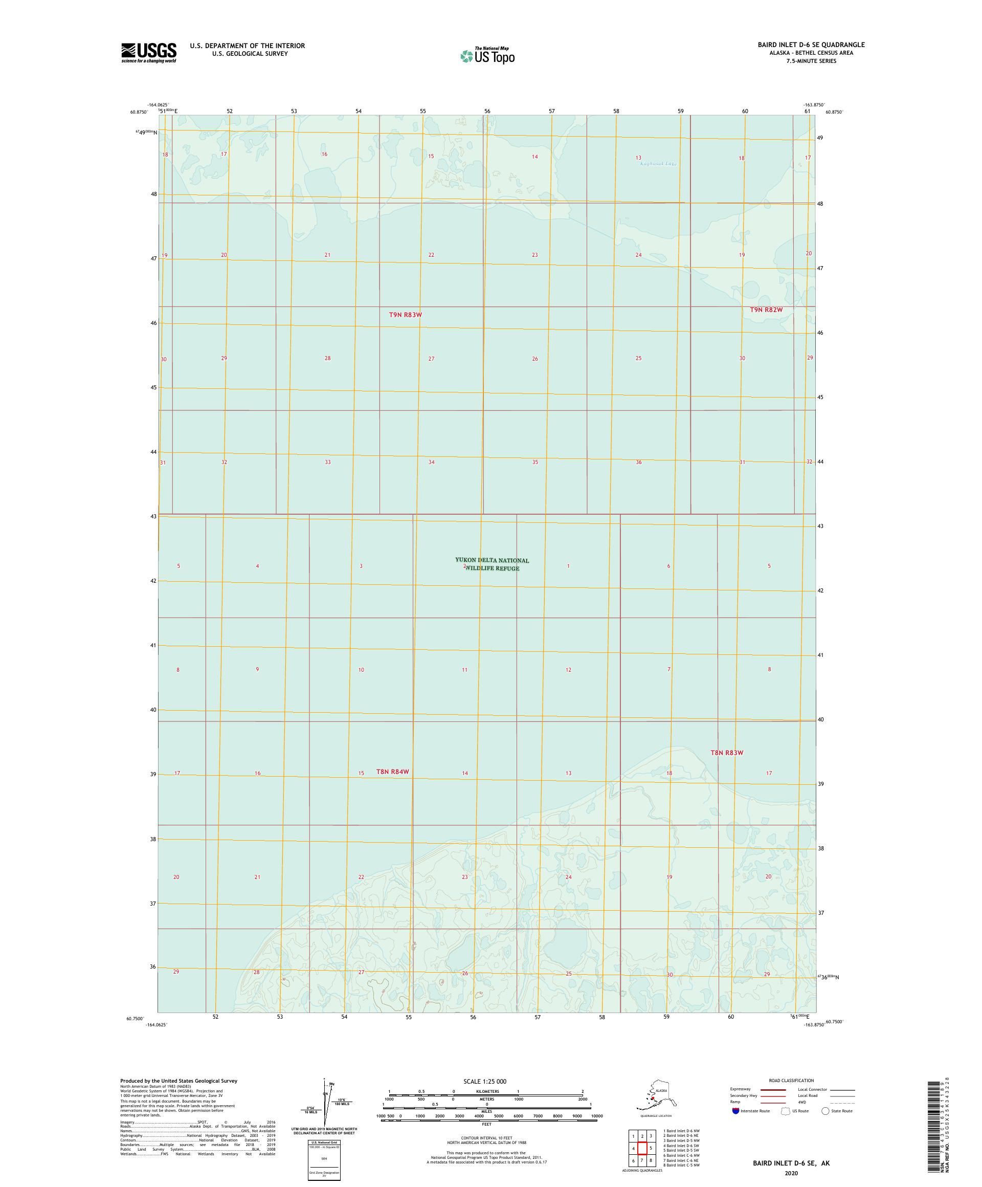 Baird Inlet D-6 SE Alaska US Topo Map – MyTopo Map Store