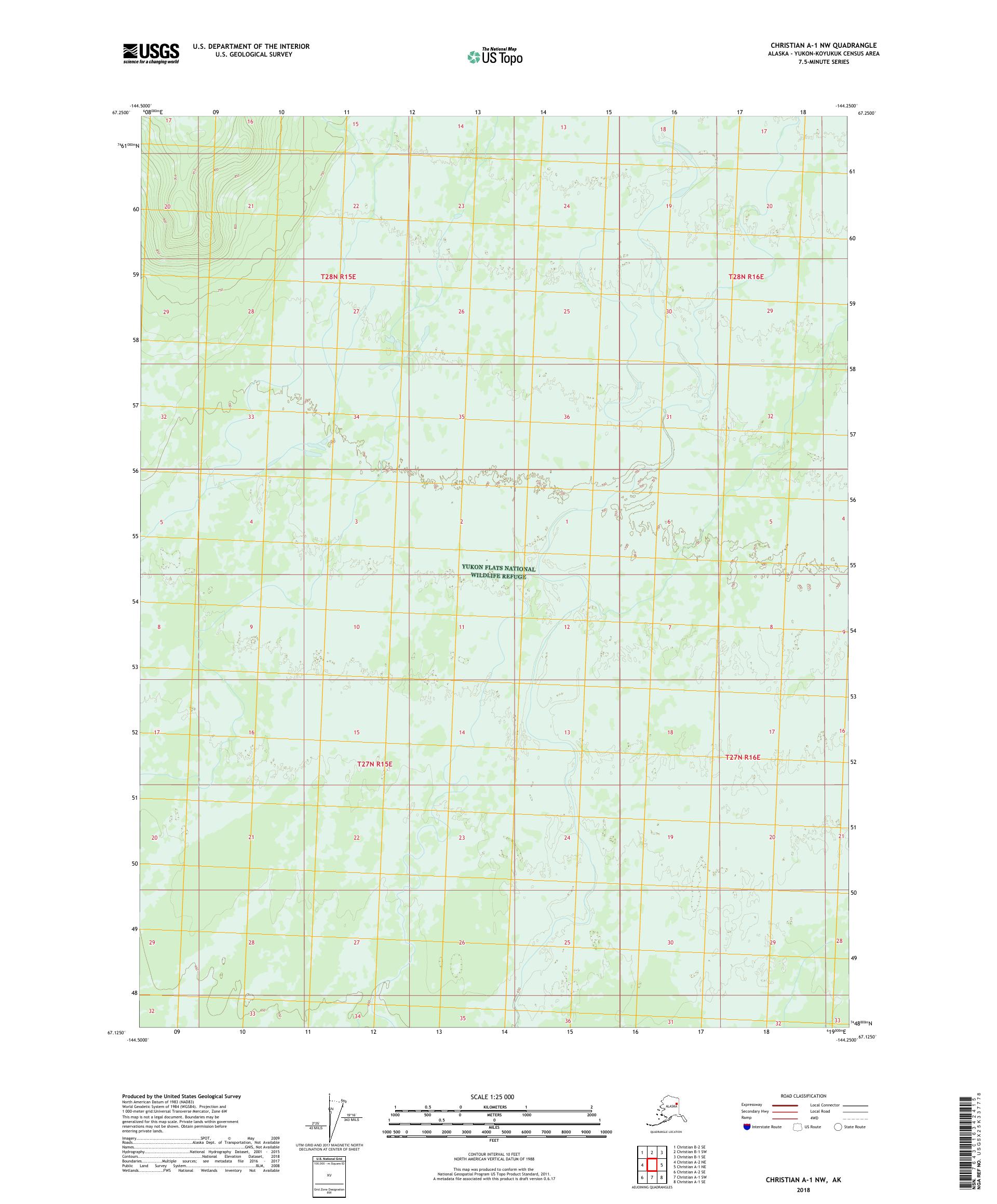 Christian A-1 NW Alaska US Topo Map – MyTopo Map Store