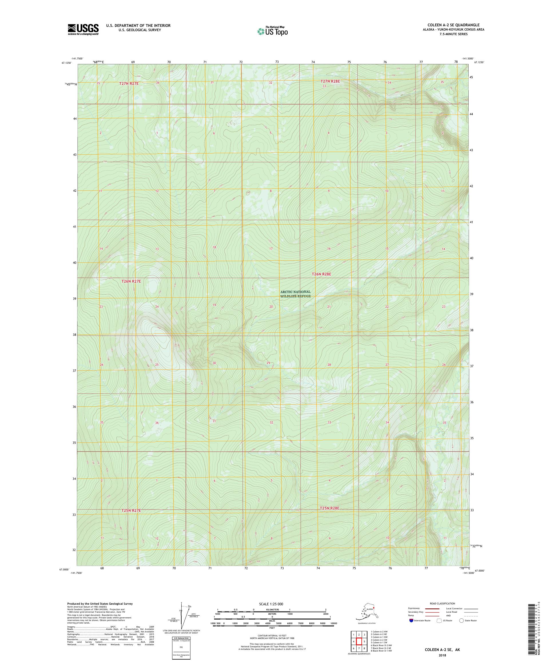 Coleen A-2 SE Alaska US Topo Map – MyTopo Map Store