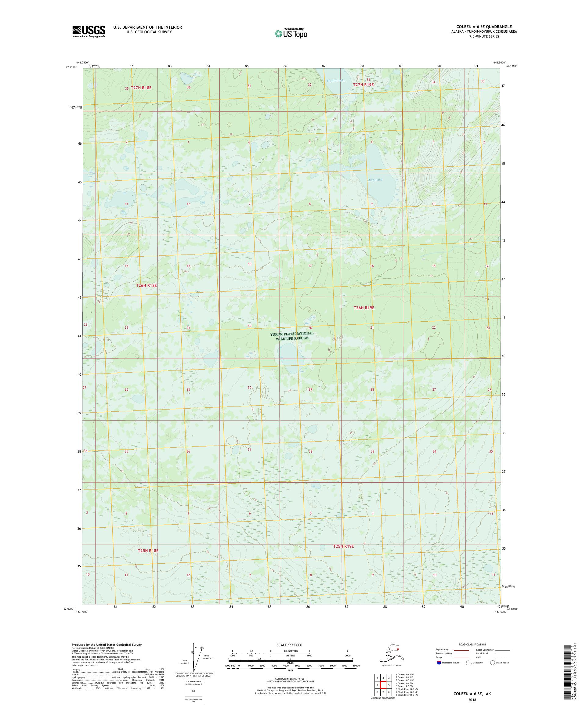 Coleen A-6 SE Alaska US Topo Map – MyTopo Map Store