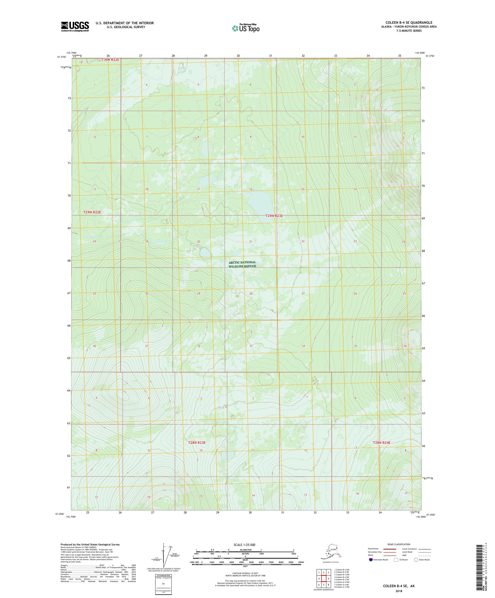 Coleen B-4 SE Alaska US Topo Map – MyTopo Map Store