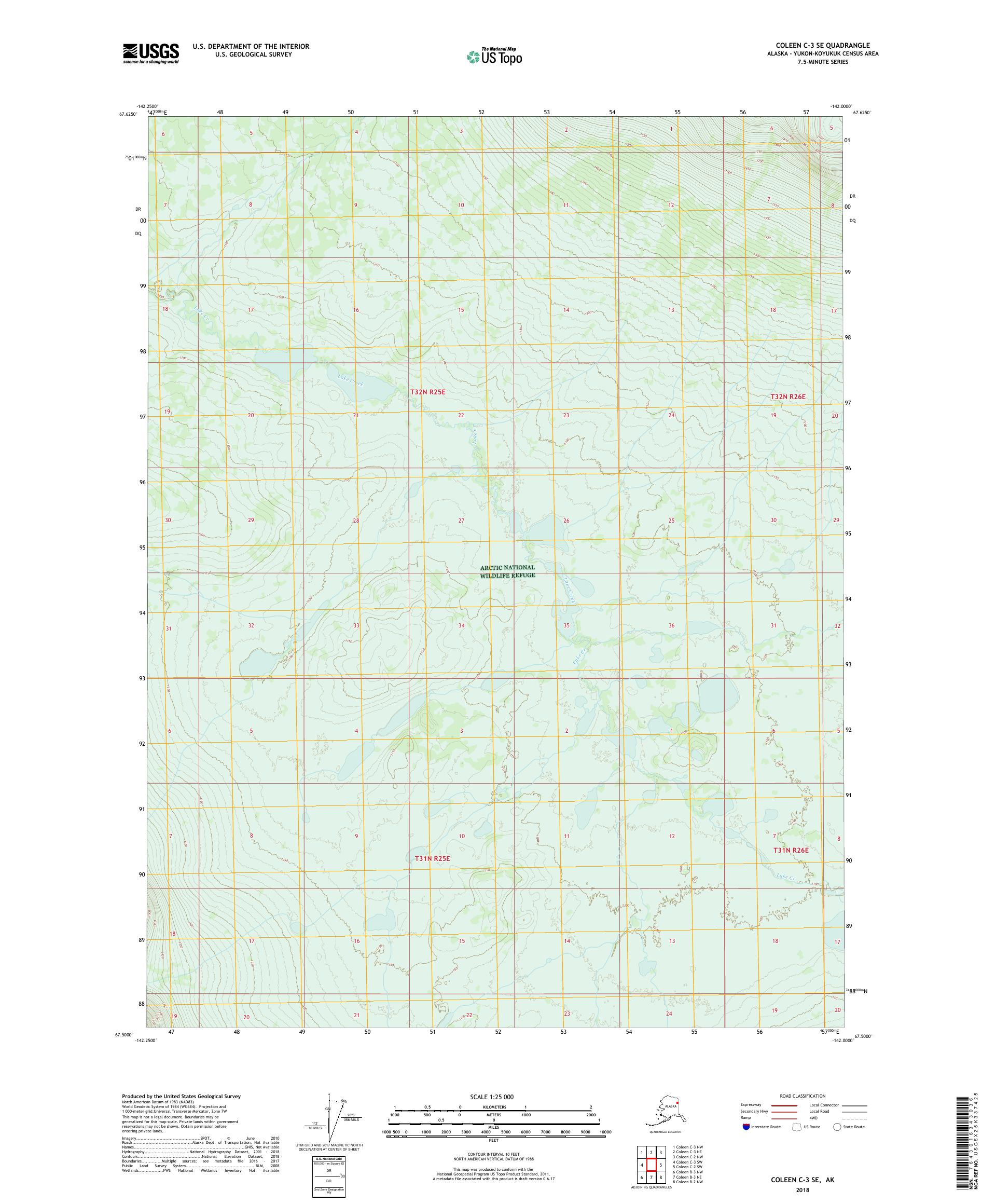 Coleen C-3 SE Alaska US Topo Map – MyTopo Map Store