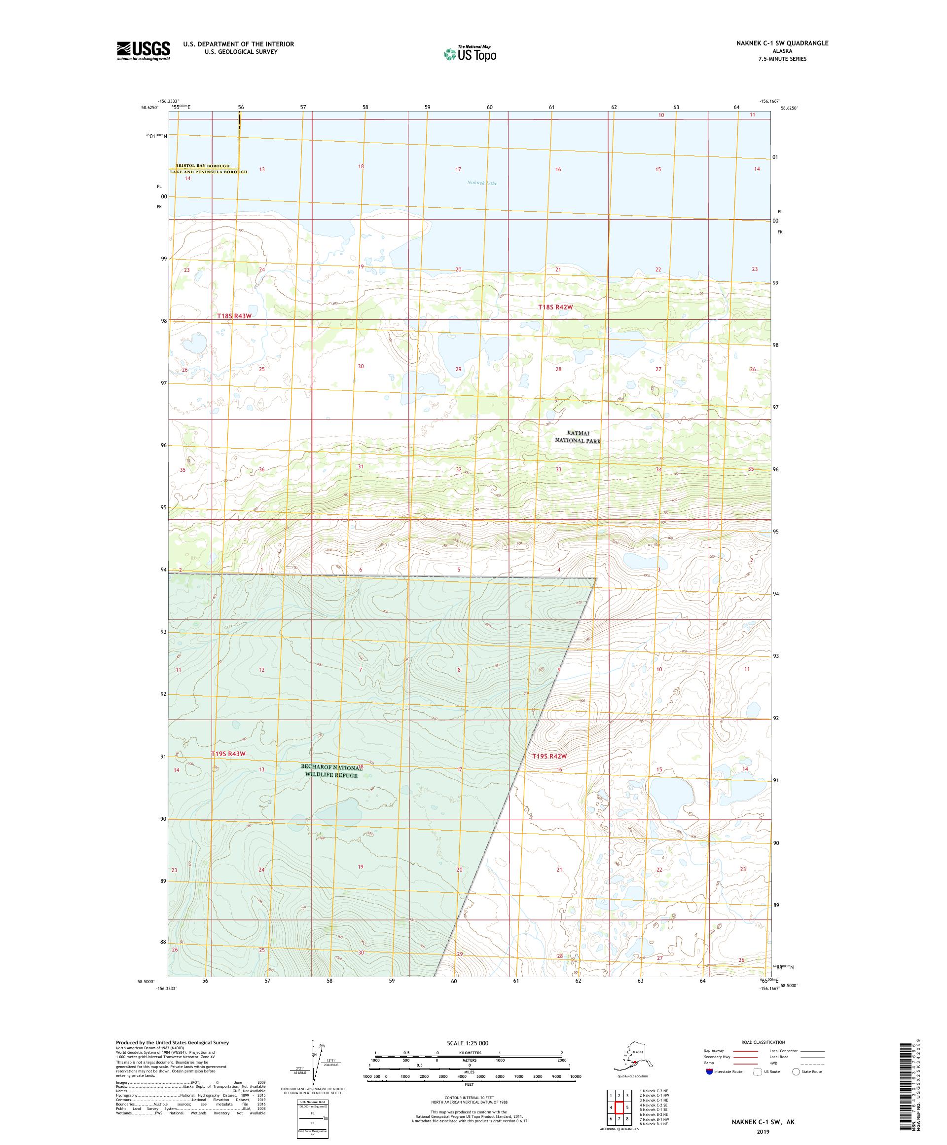 Naknek C-1 SW Alaska US Topo Map – MyTopo Map Store