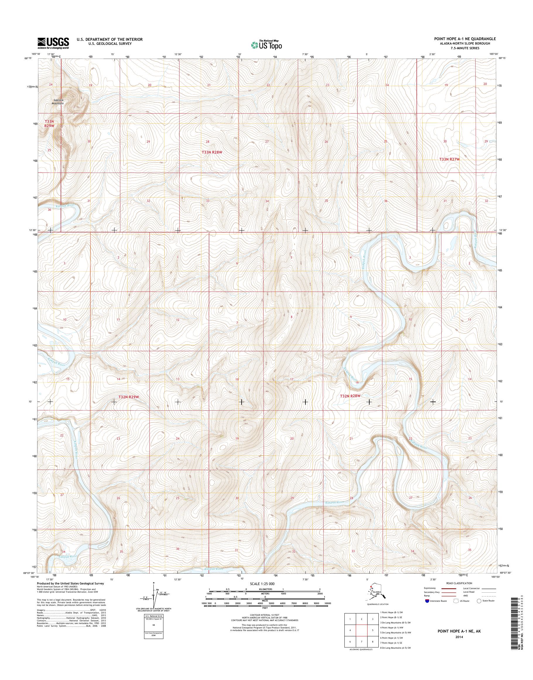 Point Hope A-1 NE Alaska US Topo Map – MyTopo Map Store