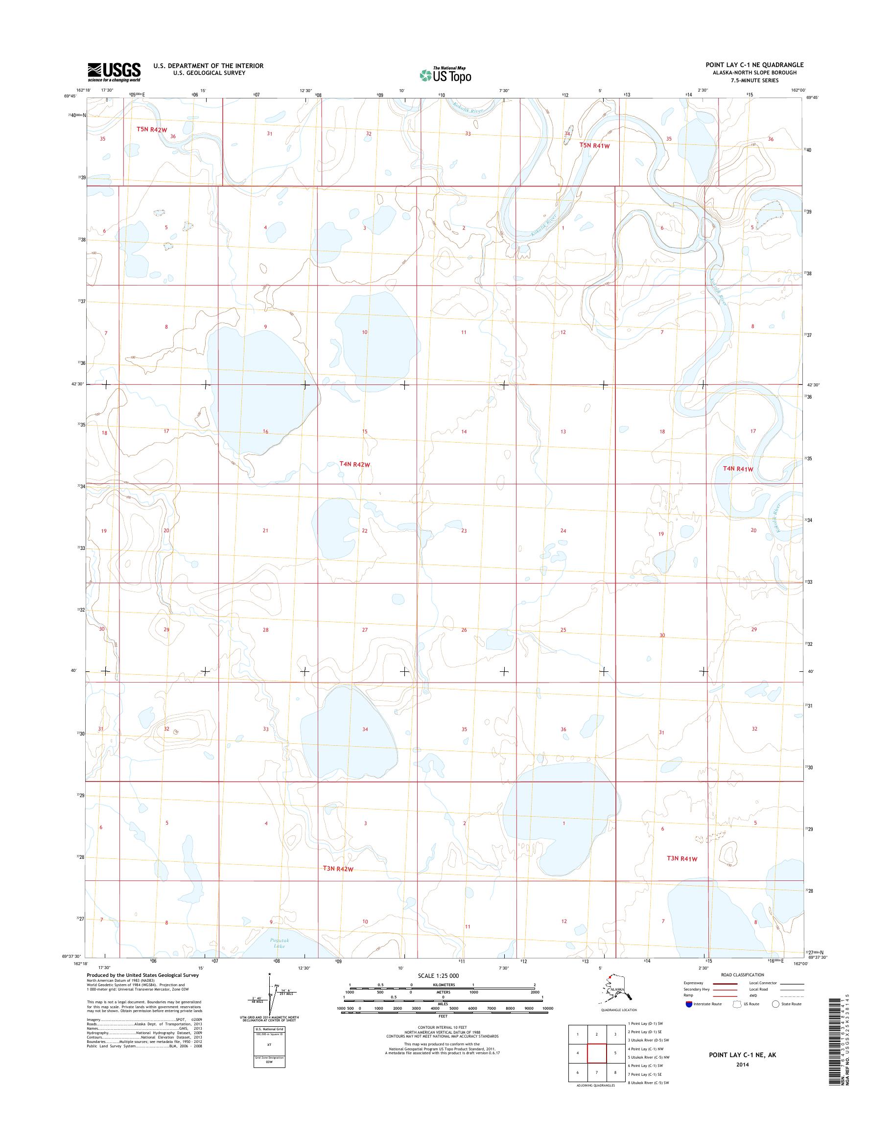 Point Lay C-1 NE Alaska US Topo Map – MyTopo Map Store