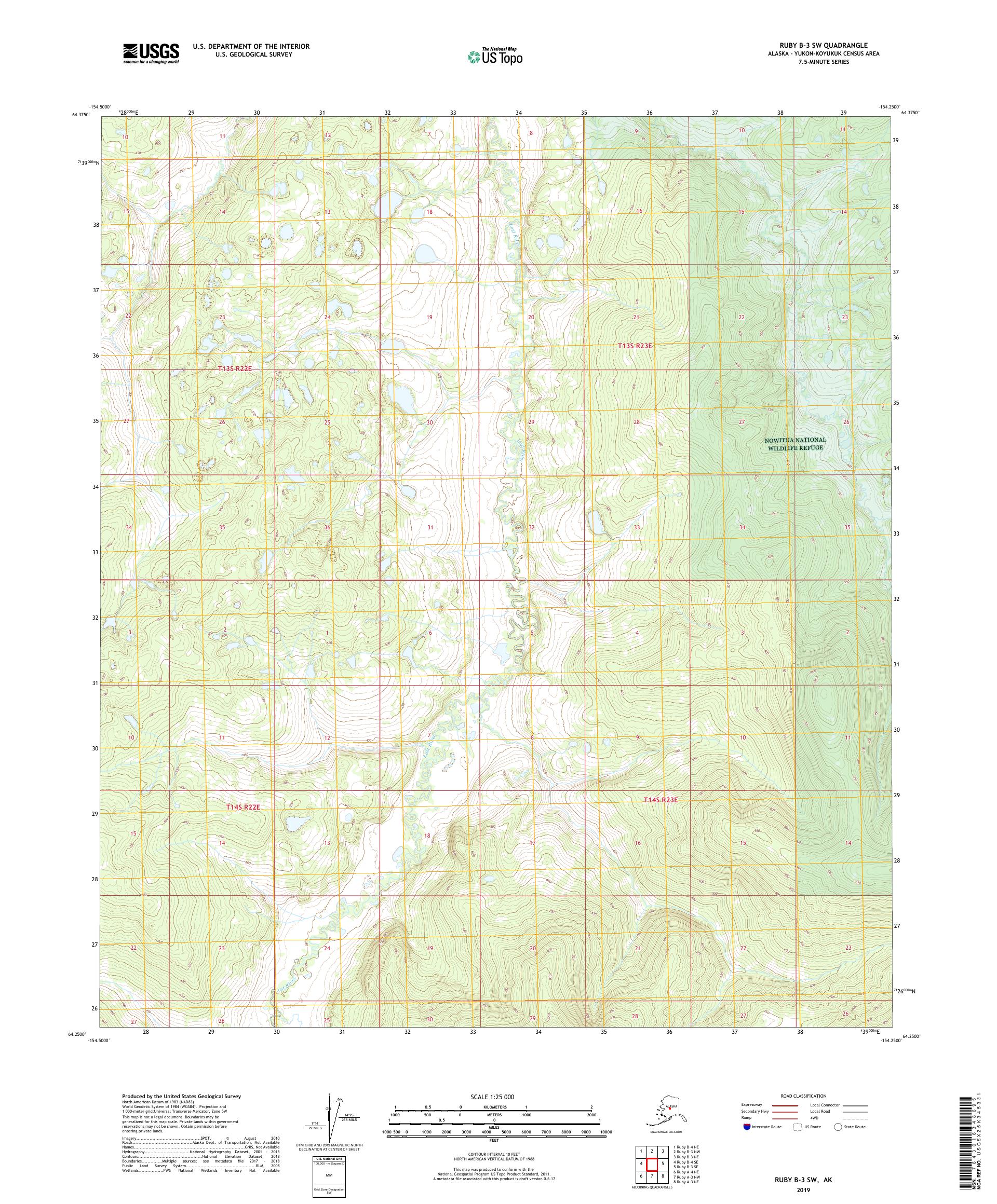 Ruby B-3 SW Alaska US Topo Map – MyTopo Map Store