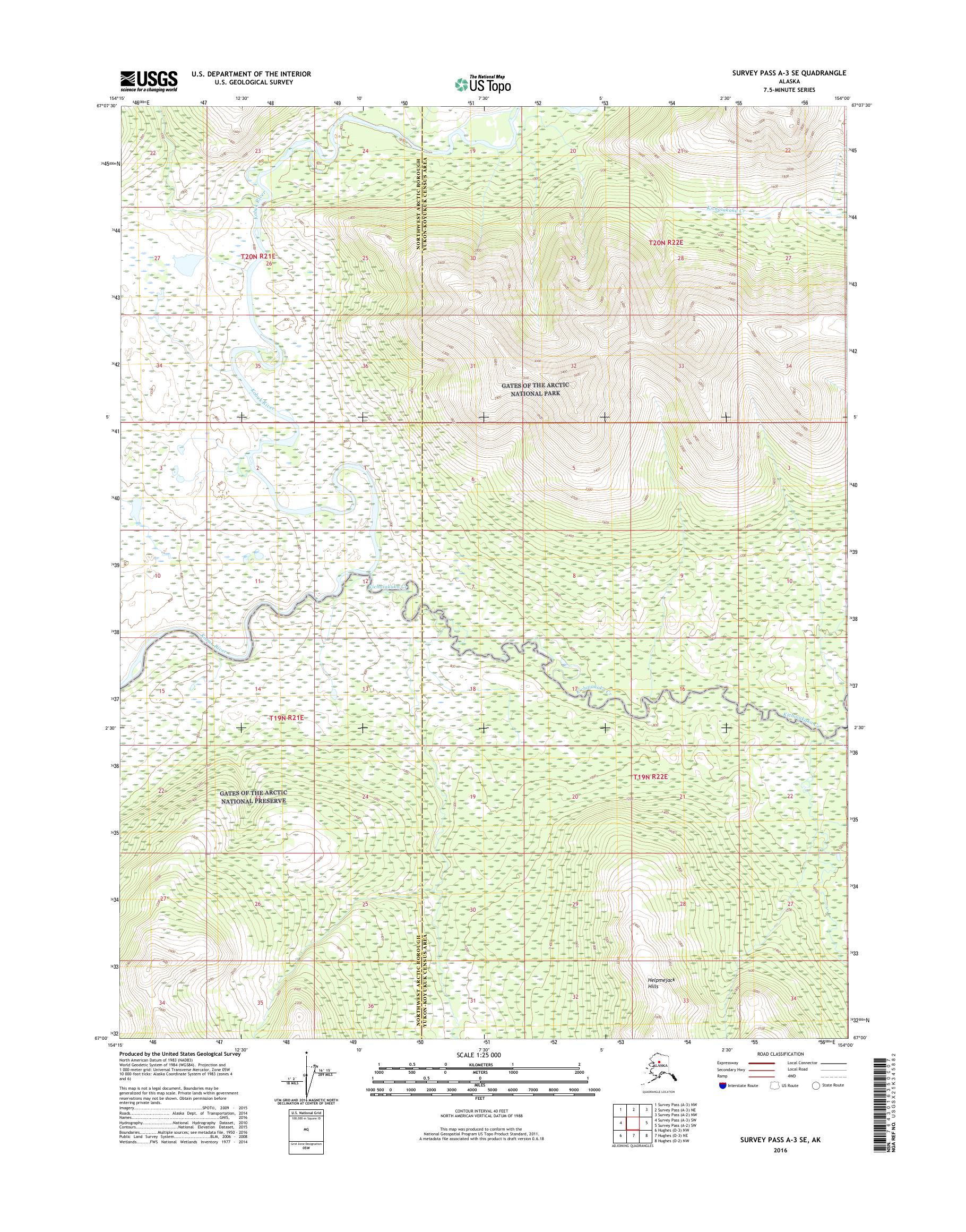 Survey Pass A-3 SE Alaska US Topo Map – MyTopo Map Store