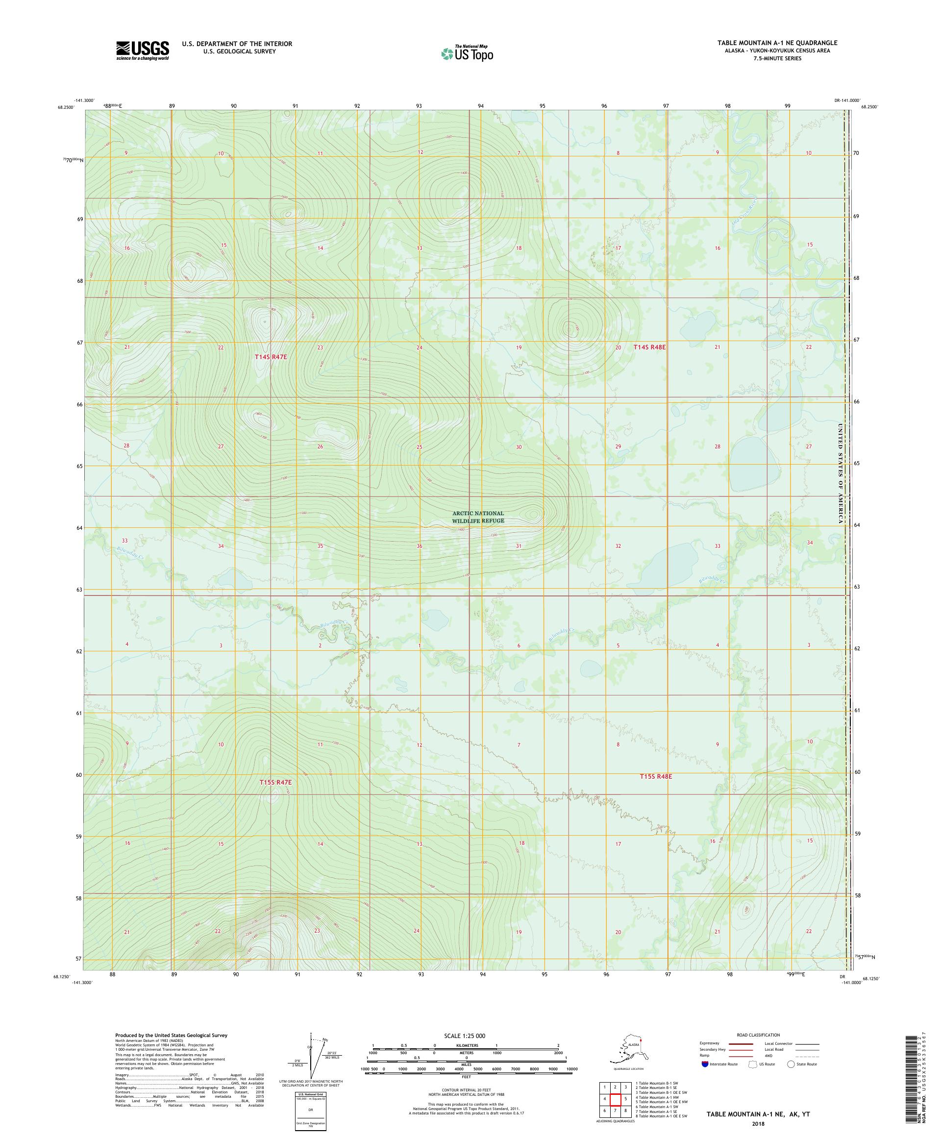 Table Mountain A-1 NE Alaska US Topo Map – MyTopo Map Store