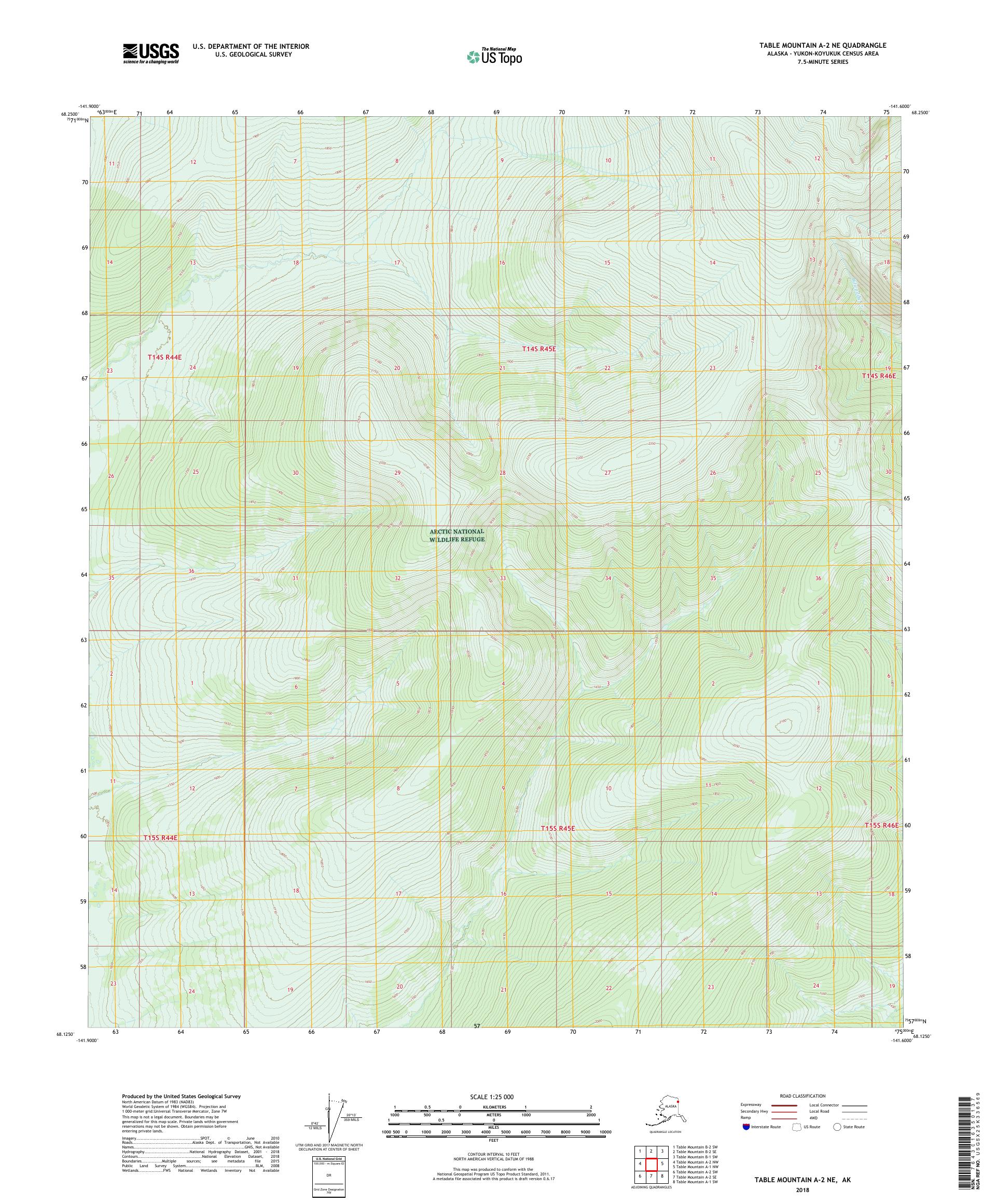 Table Mountain A-2 NE Alaska US Topo Map – MyTopo Map Store