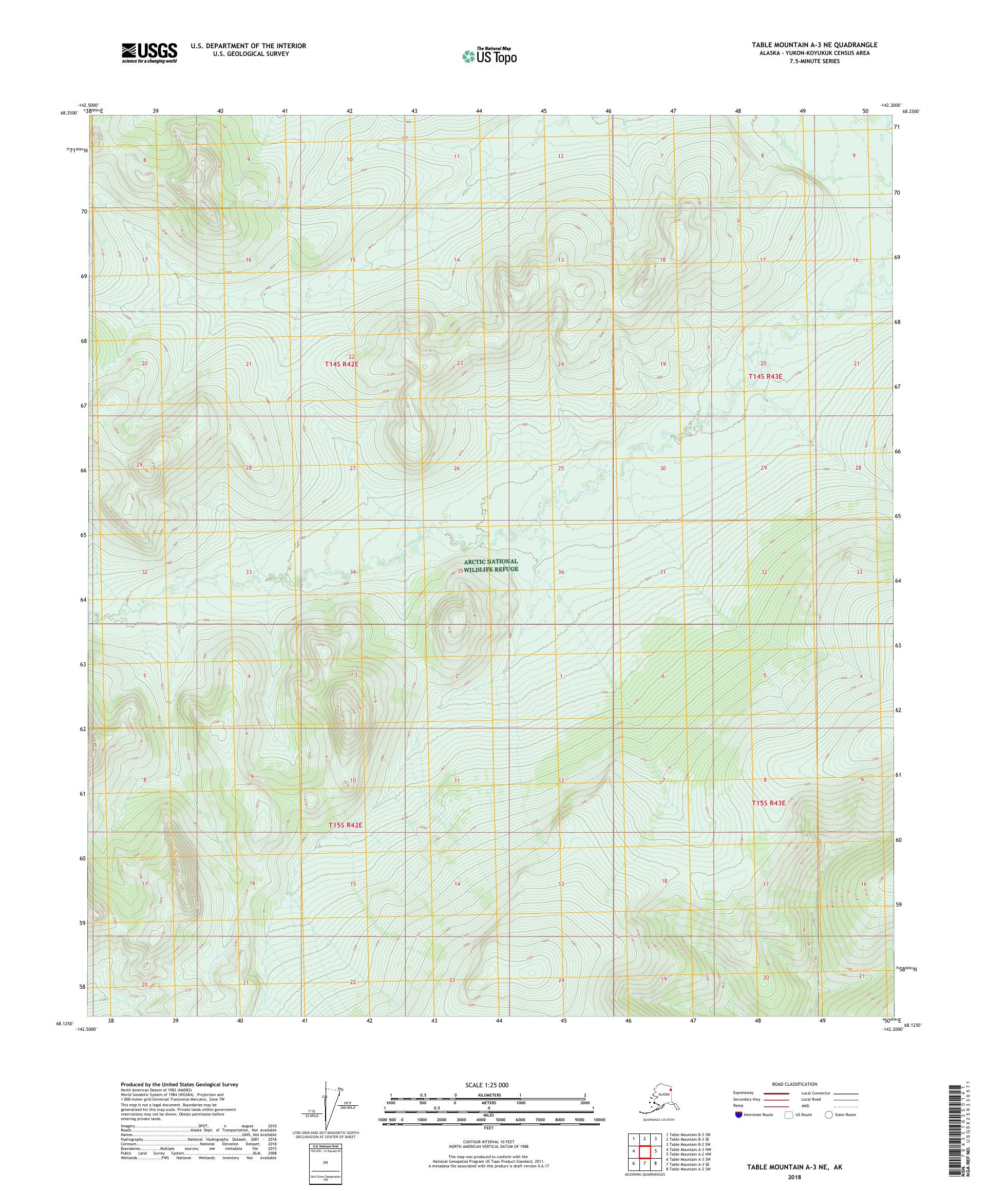 Table Mountain A-3 NE Alaska US Topo Map – MyTopo Map Store