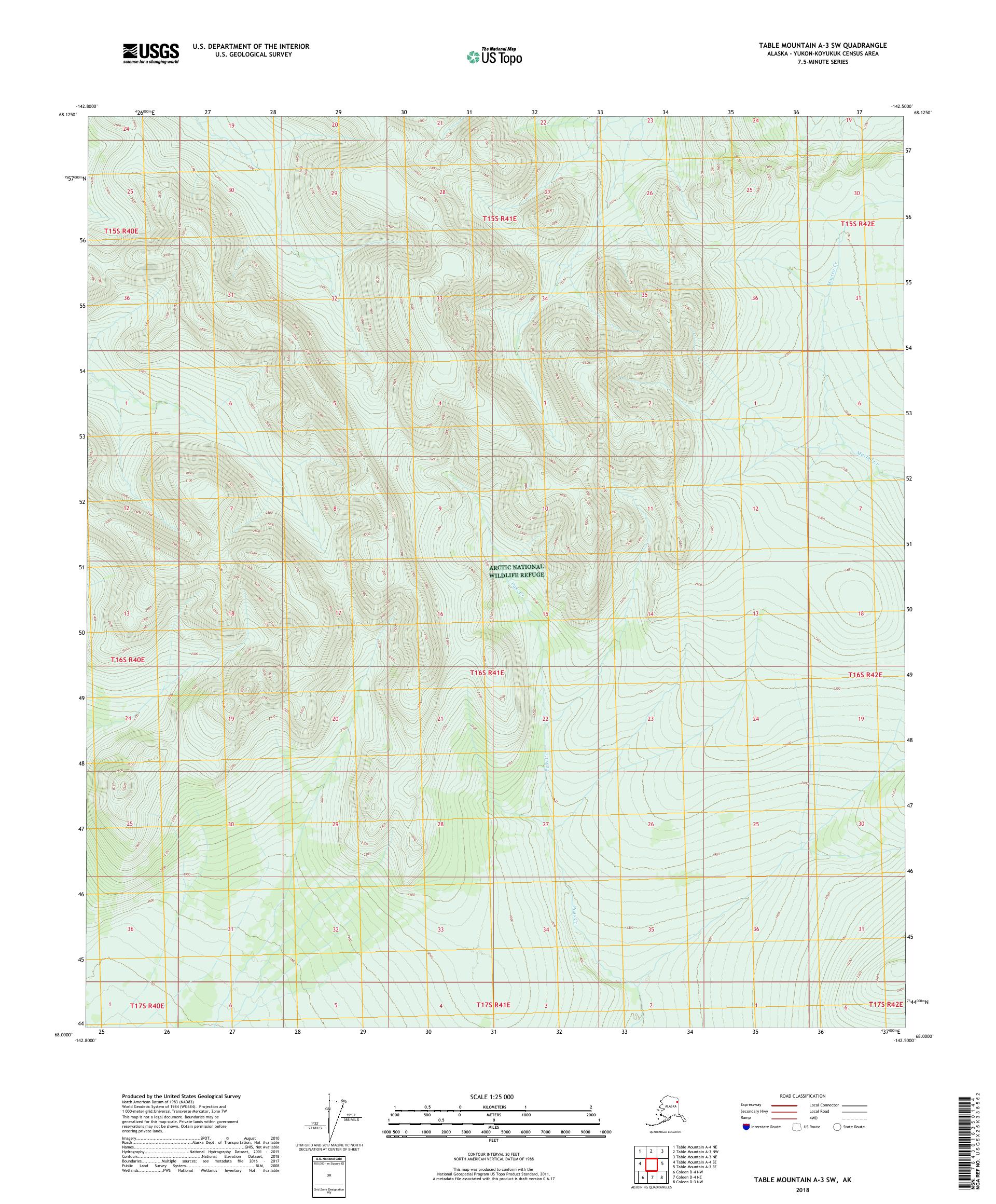 Table Mountain A-3 SW Alaska US Topo Map – MyTopo Map Store