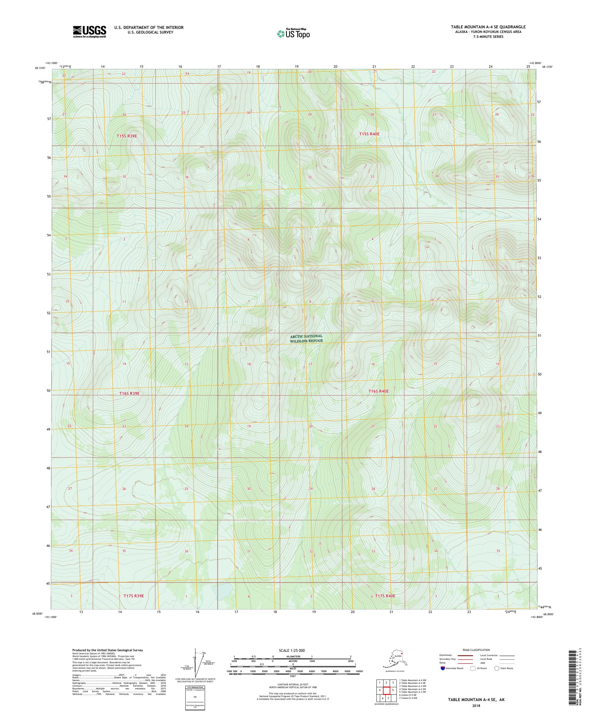 Table Mountain A-4 SE Alaska US Topo Map – MyTopo Map Store