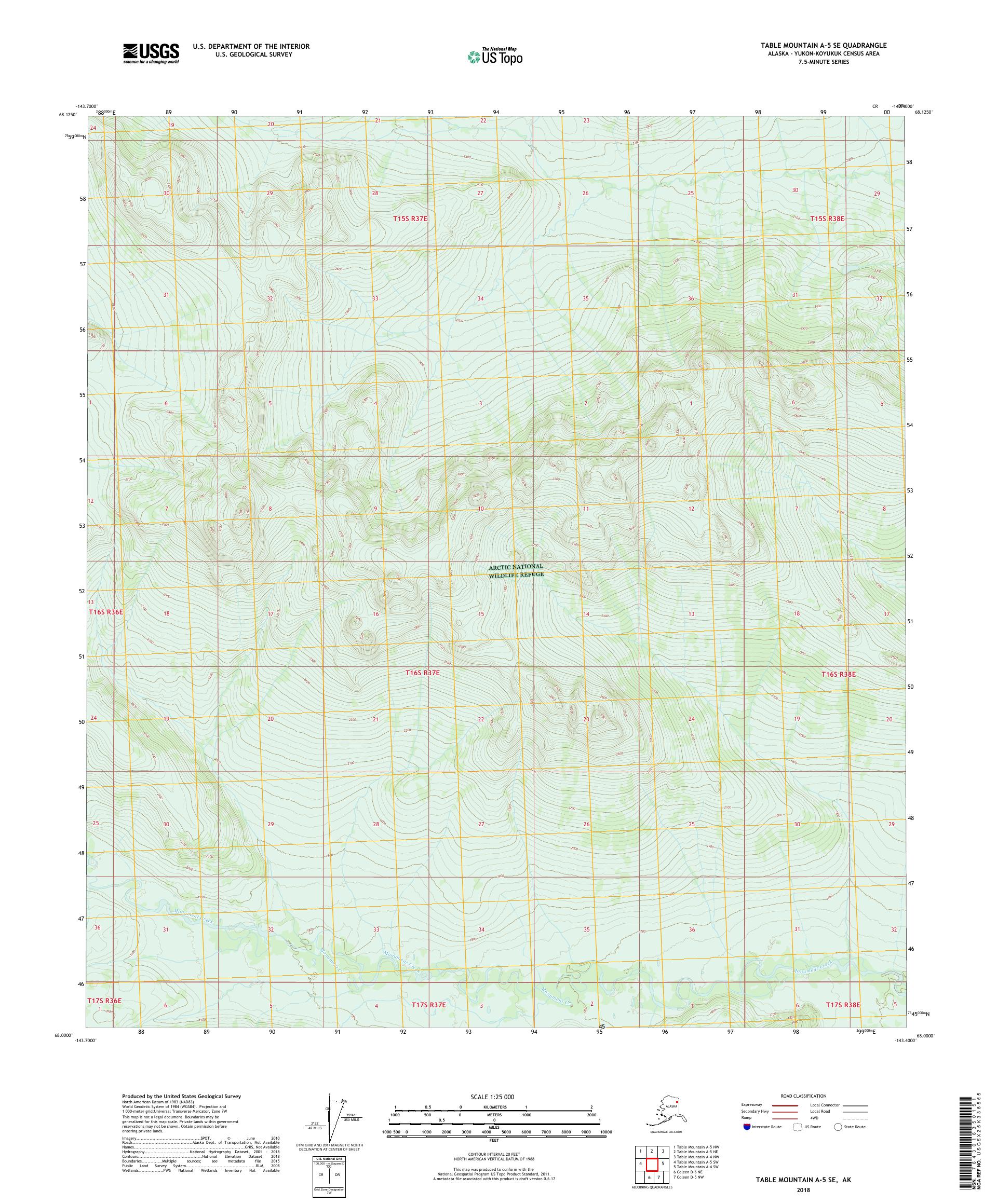 Table Mountain A-5 SE Alaska US Topo Map – MyTopo Map Store