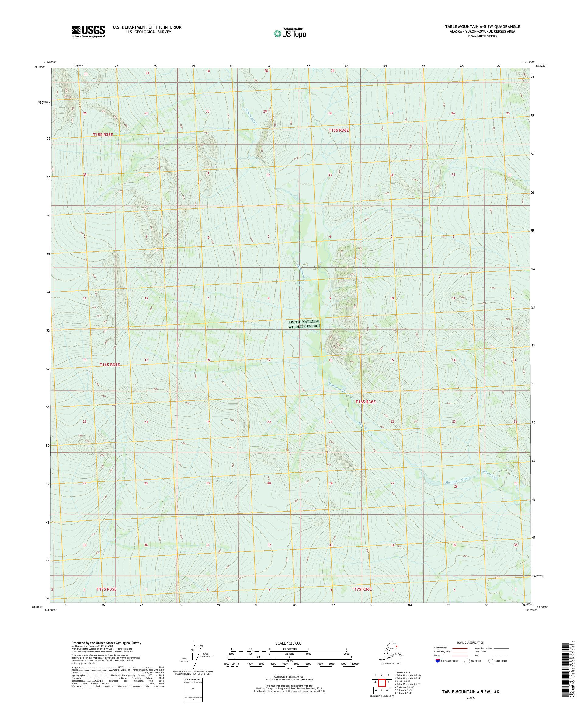 Table Mountain A-5 SW Alaska US Topo Map – MyTopo Map Store