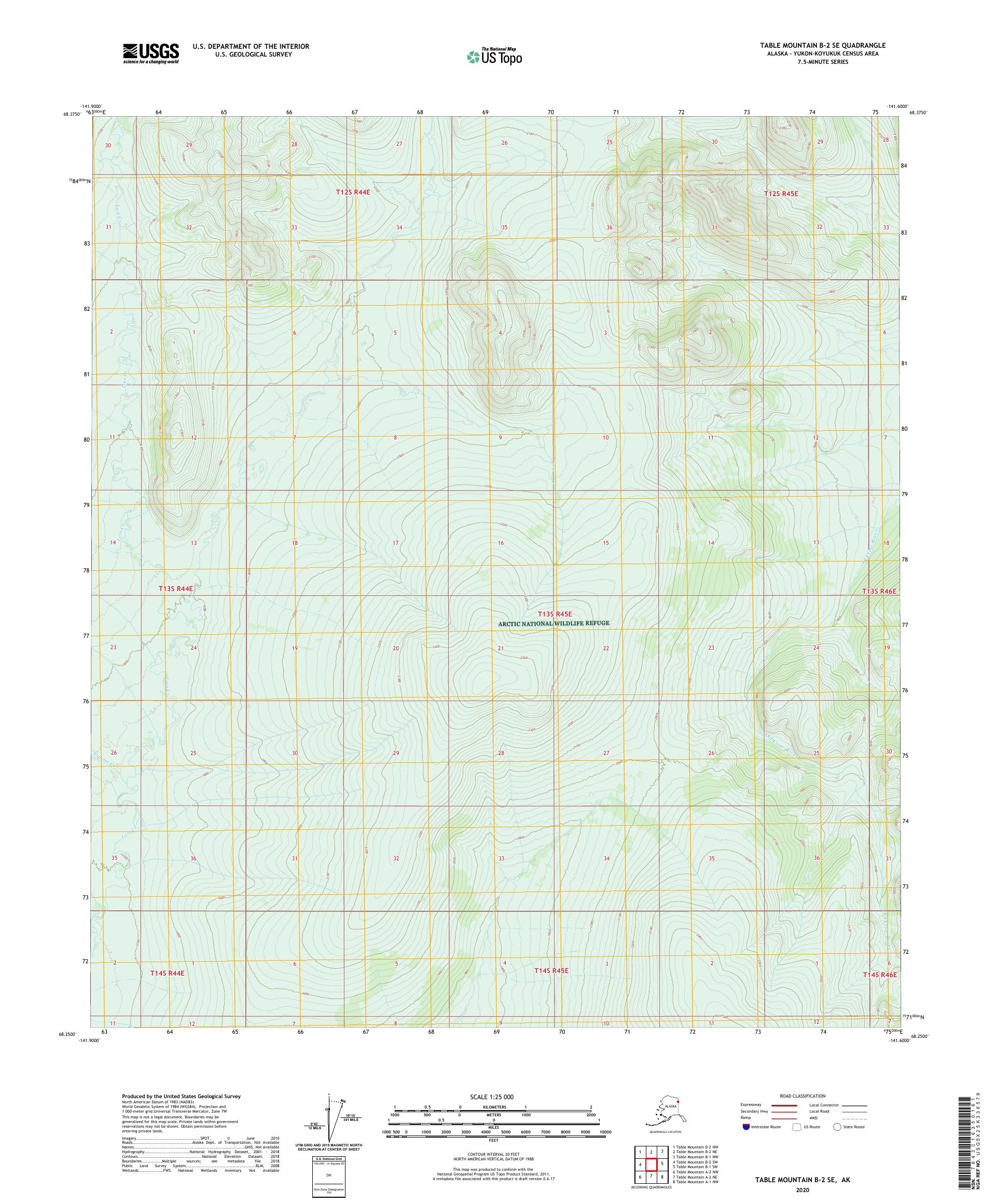 Table Mountain B-2 SE Alaska US Topo Map – MyTopo Map Store