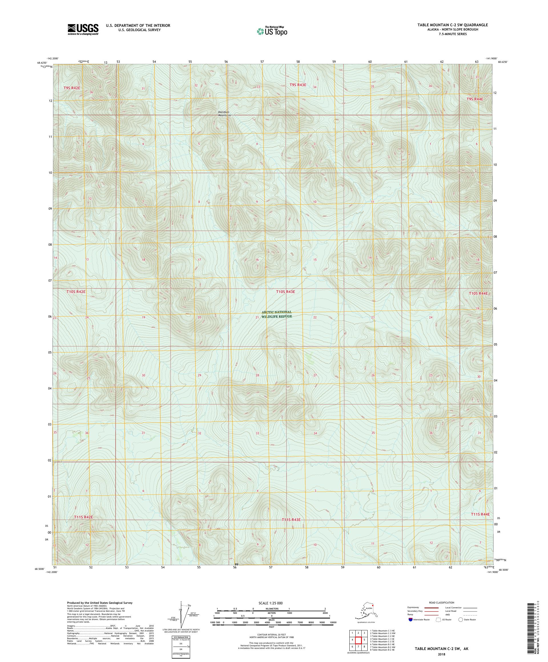 Table Mountain C-2 SW Alaska US Topo Map – MyTopo Map Store