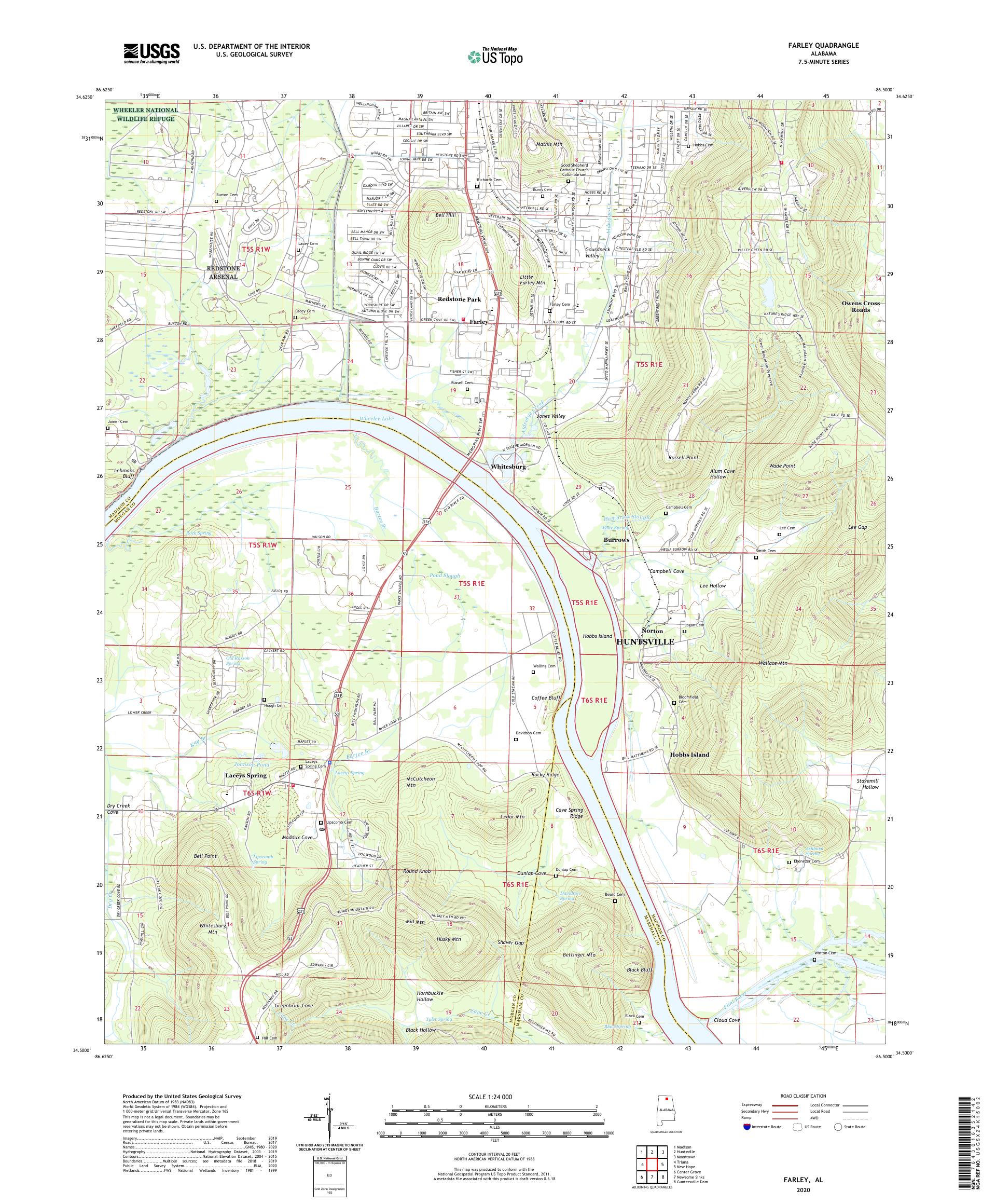 Farley Alabama US Topo Map – MyTopo Map Store