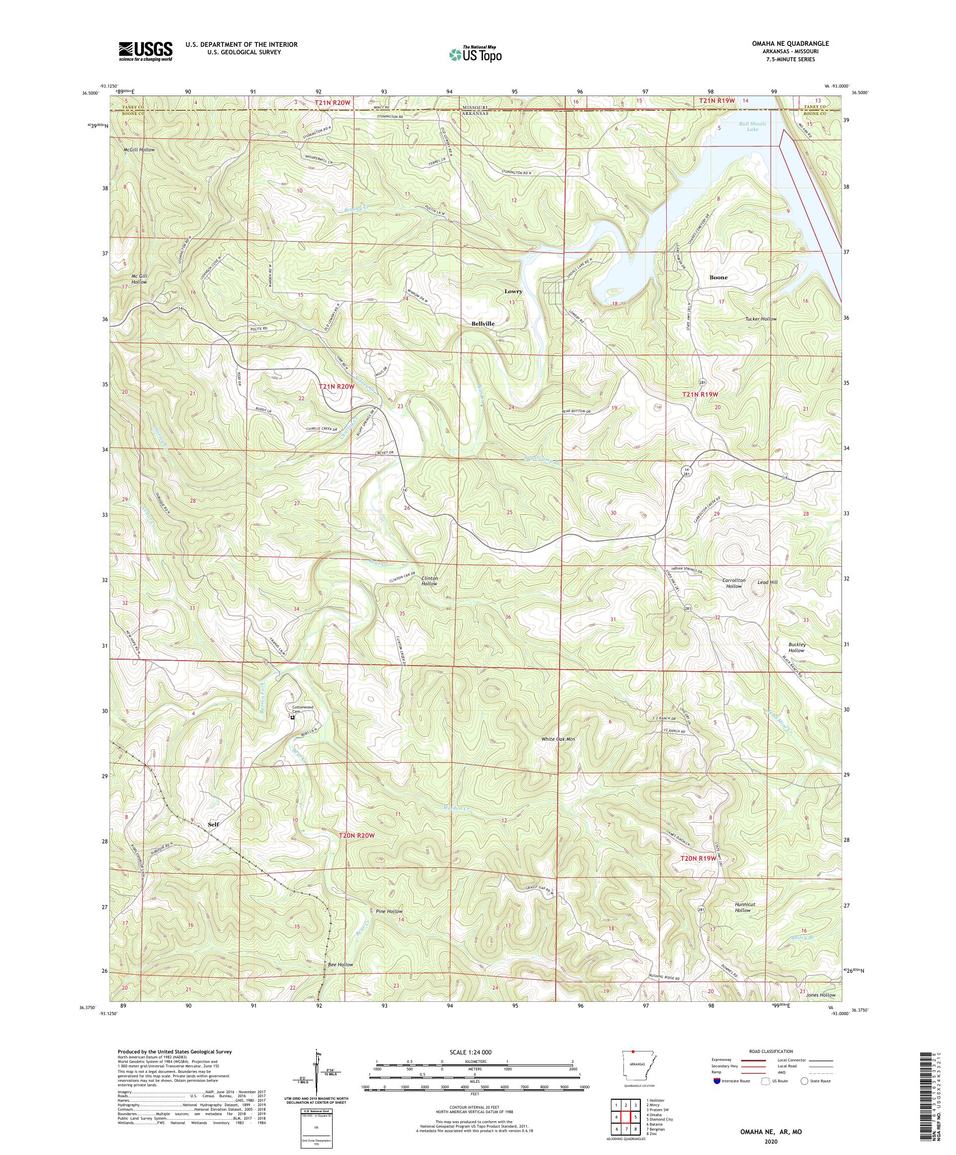 Omaha NE Arkansas US Topo Map – MyTopo Map Store