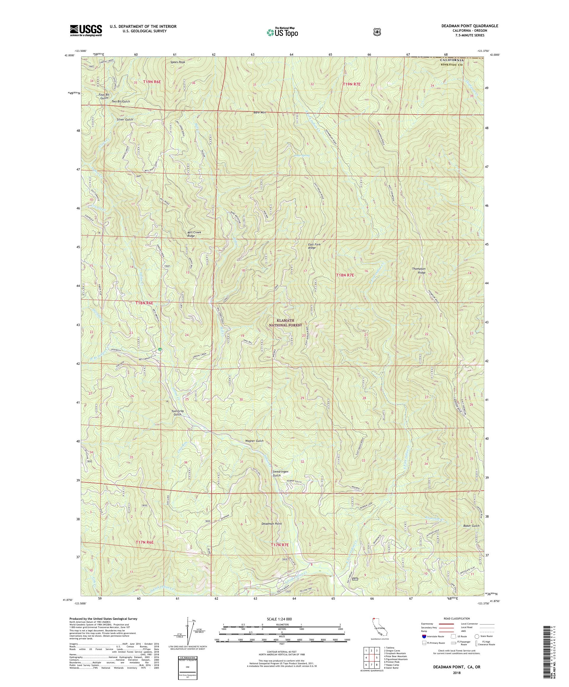 Deadman Point California US Topo Map – MyTopo Map Store