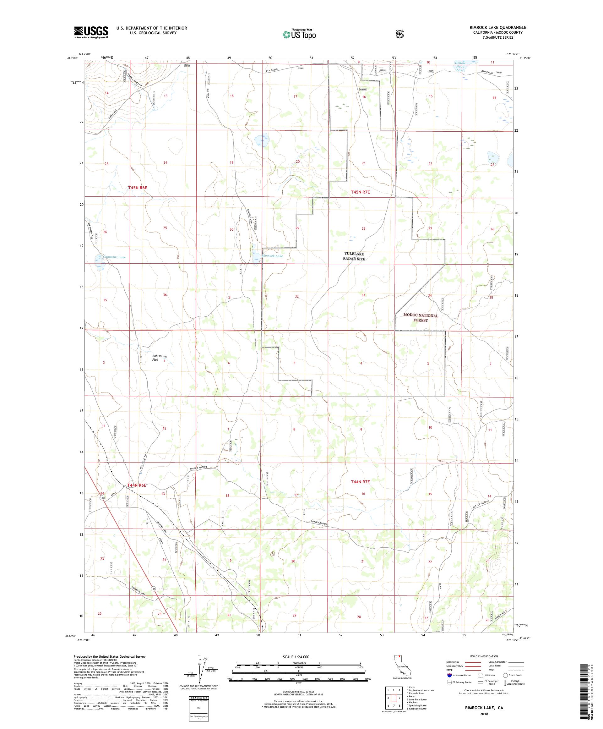 Rimrock Lake California US Topo Map – MyTopo Map Store