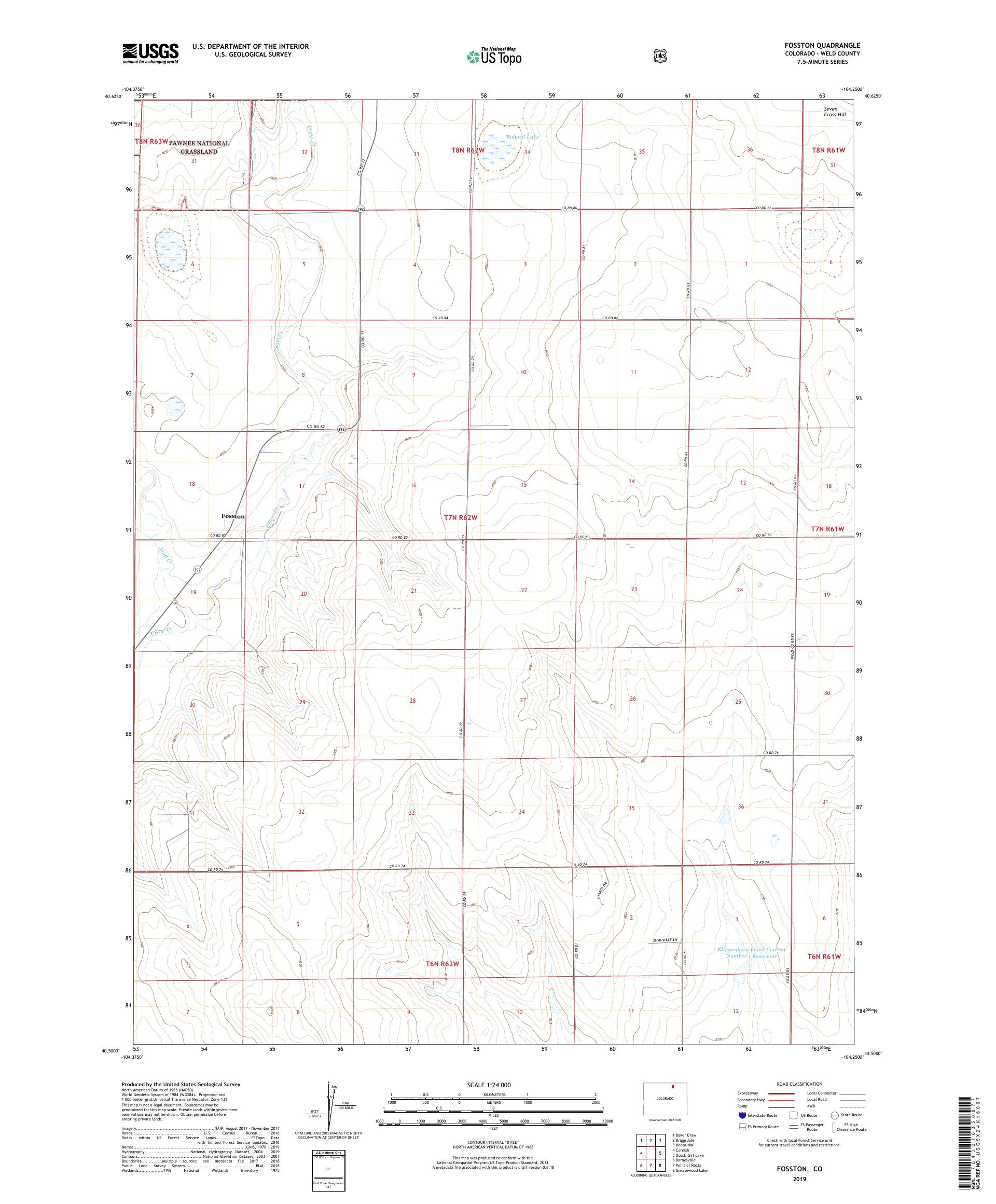 Fosston Colorado US Topo Map – MyTopo Map Store