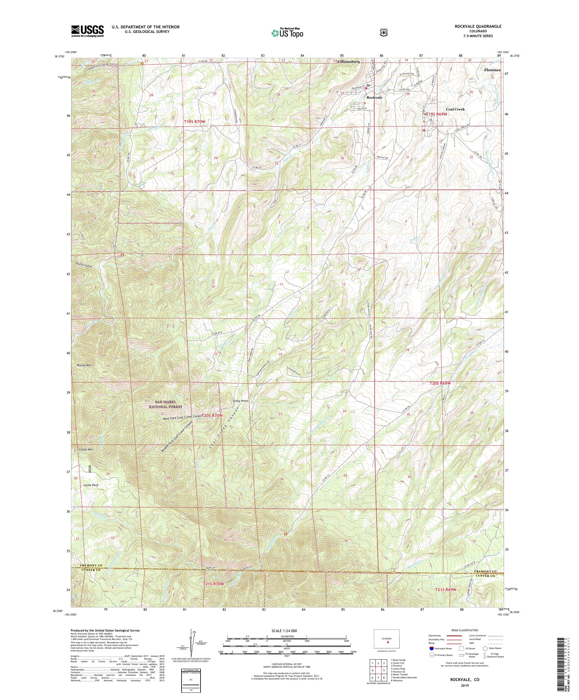Rockvale Colorado US Topo Map – MyTopo Map Store
