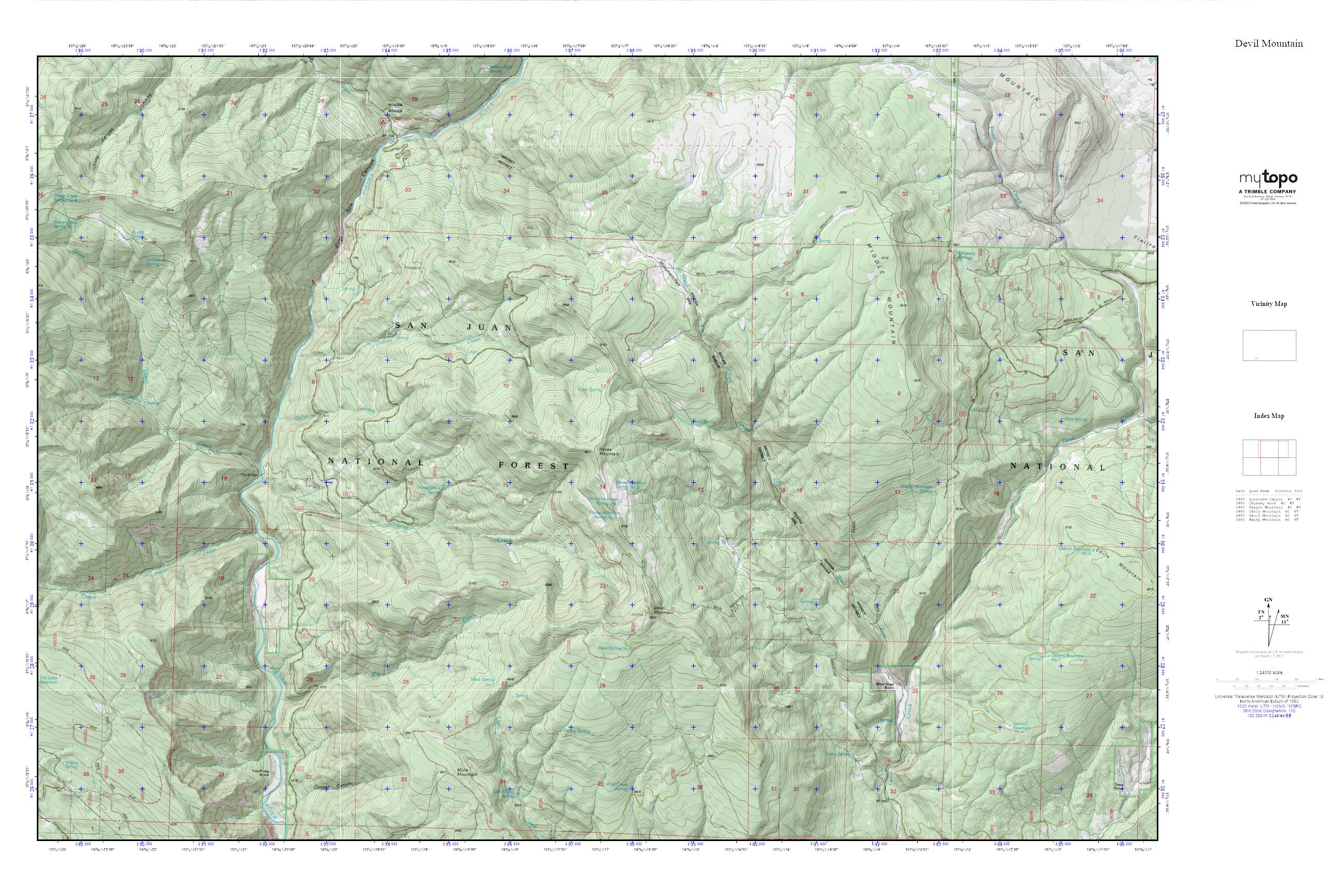 Devil Mountain MyTopo Explorer Series Map – MyTopo Map Store