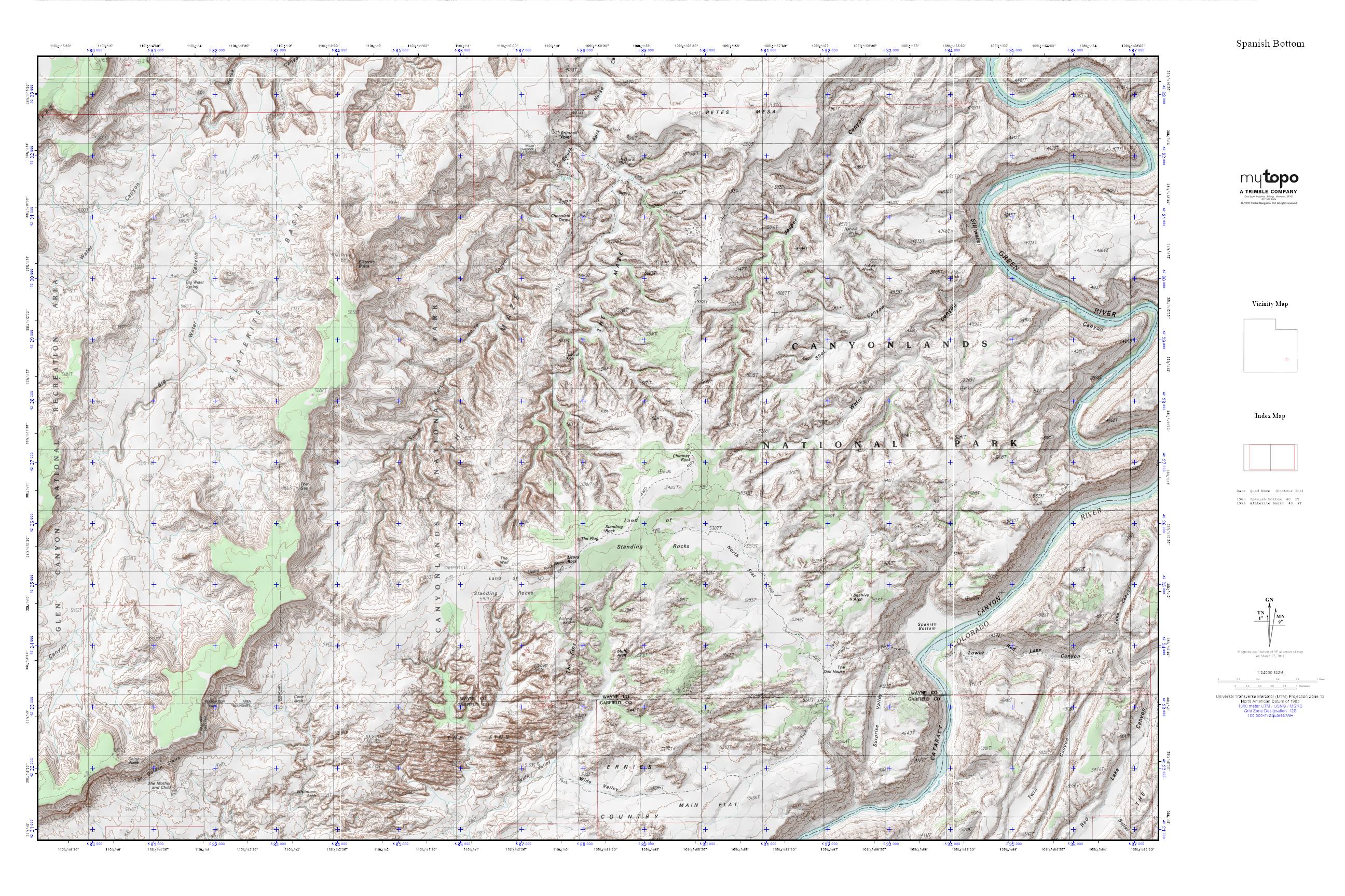 Elaterite Basin MyTopo Explorer Series Map – MyTopo Map Store