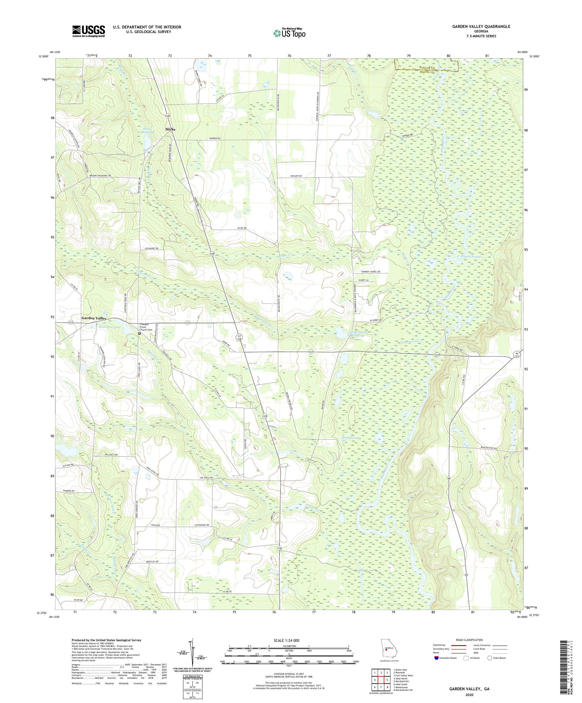 Garden Valley Georgia US Topo Map – MyTopo Map Store