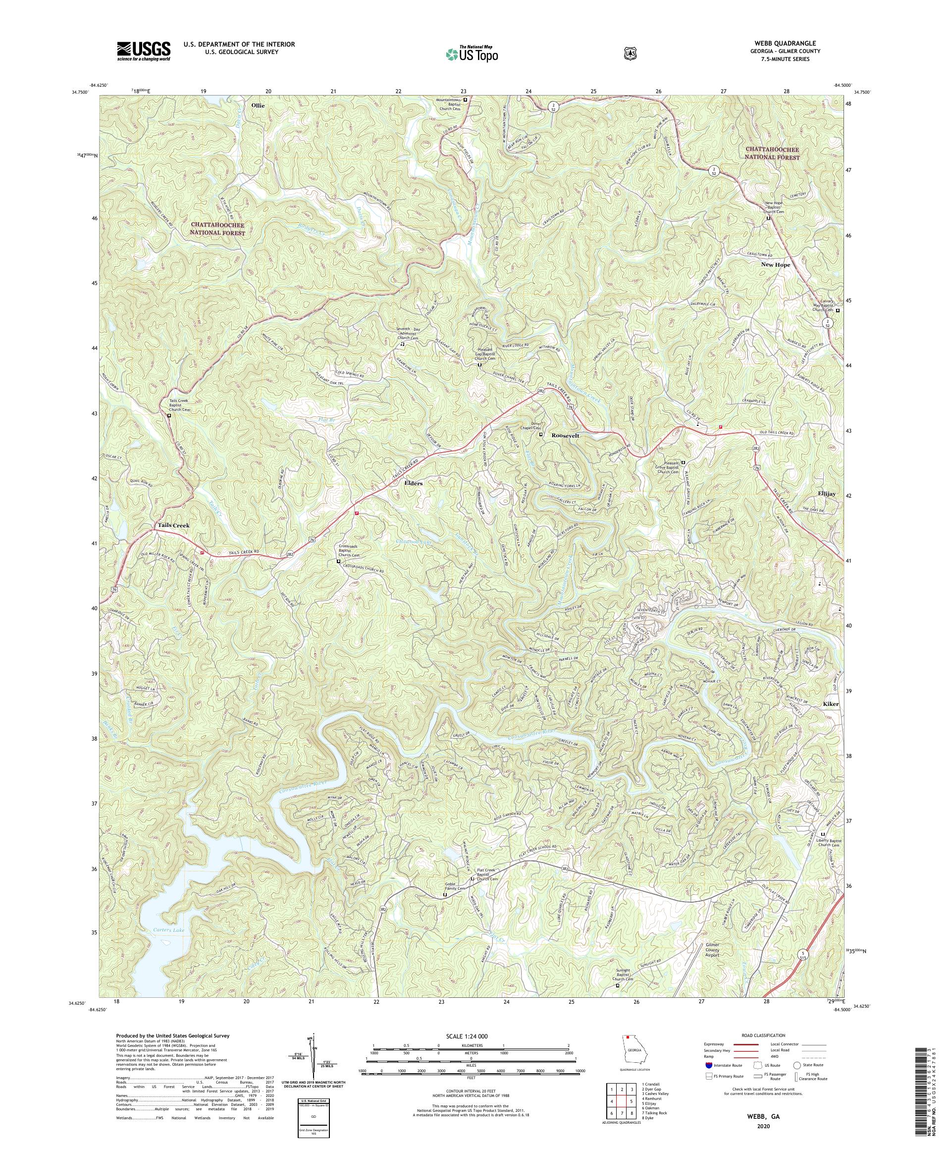 Webb Georgia US Topo Map – MyTopo Map Store