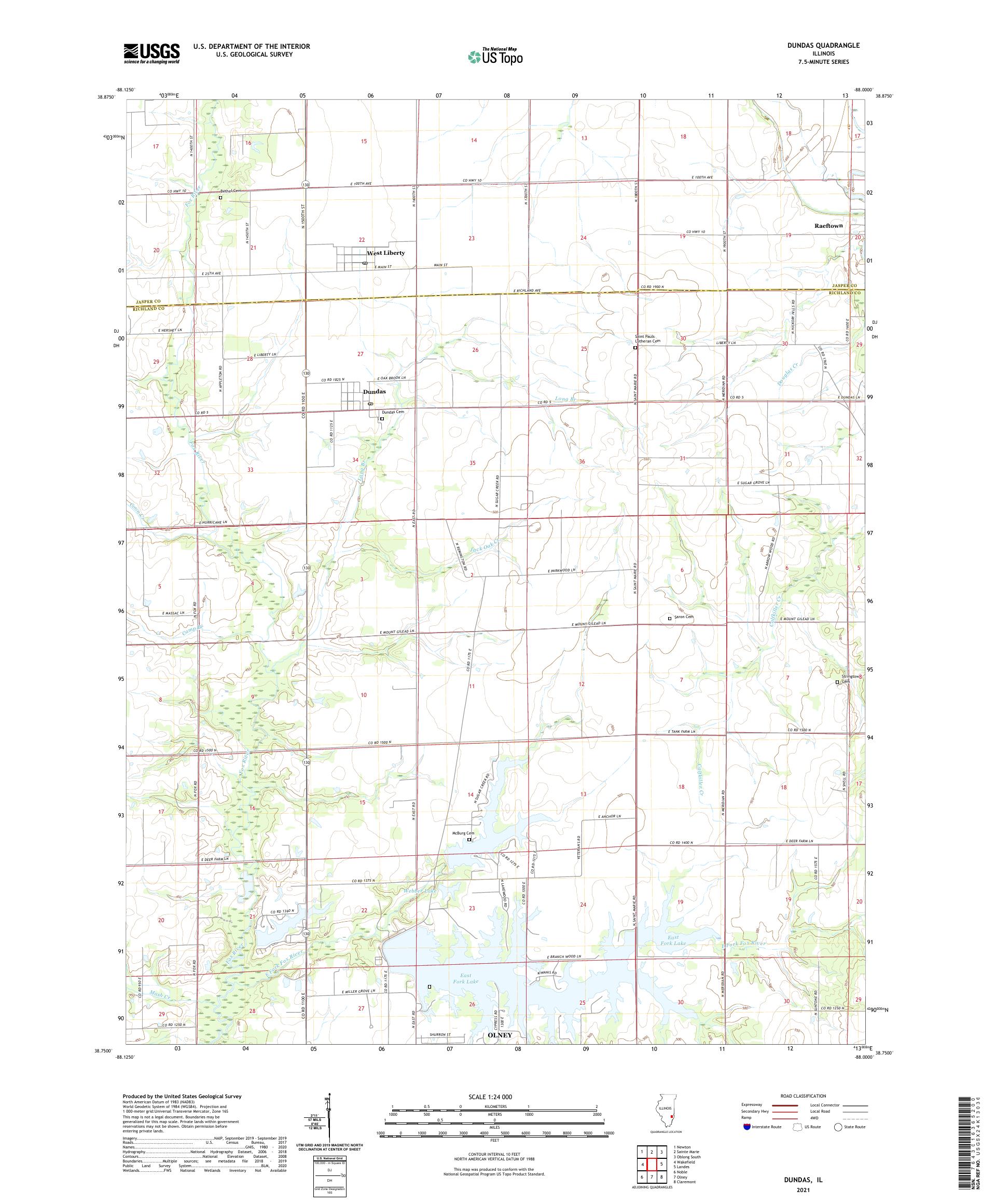 Dundas Illinois US Topo Map – MyTopo Map Store