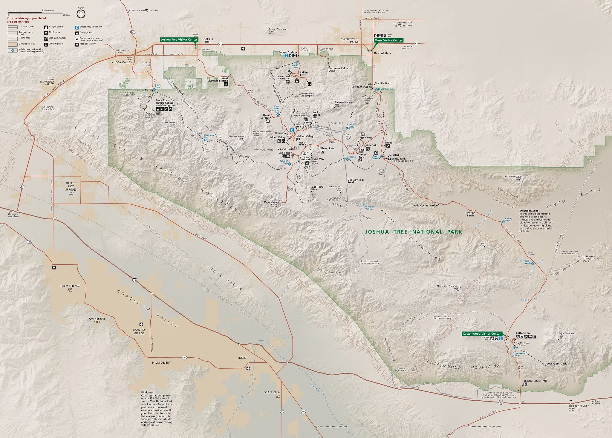 Joshua Tree National Park Map – MyTopo Map Store