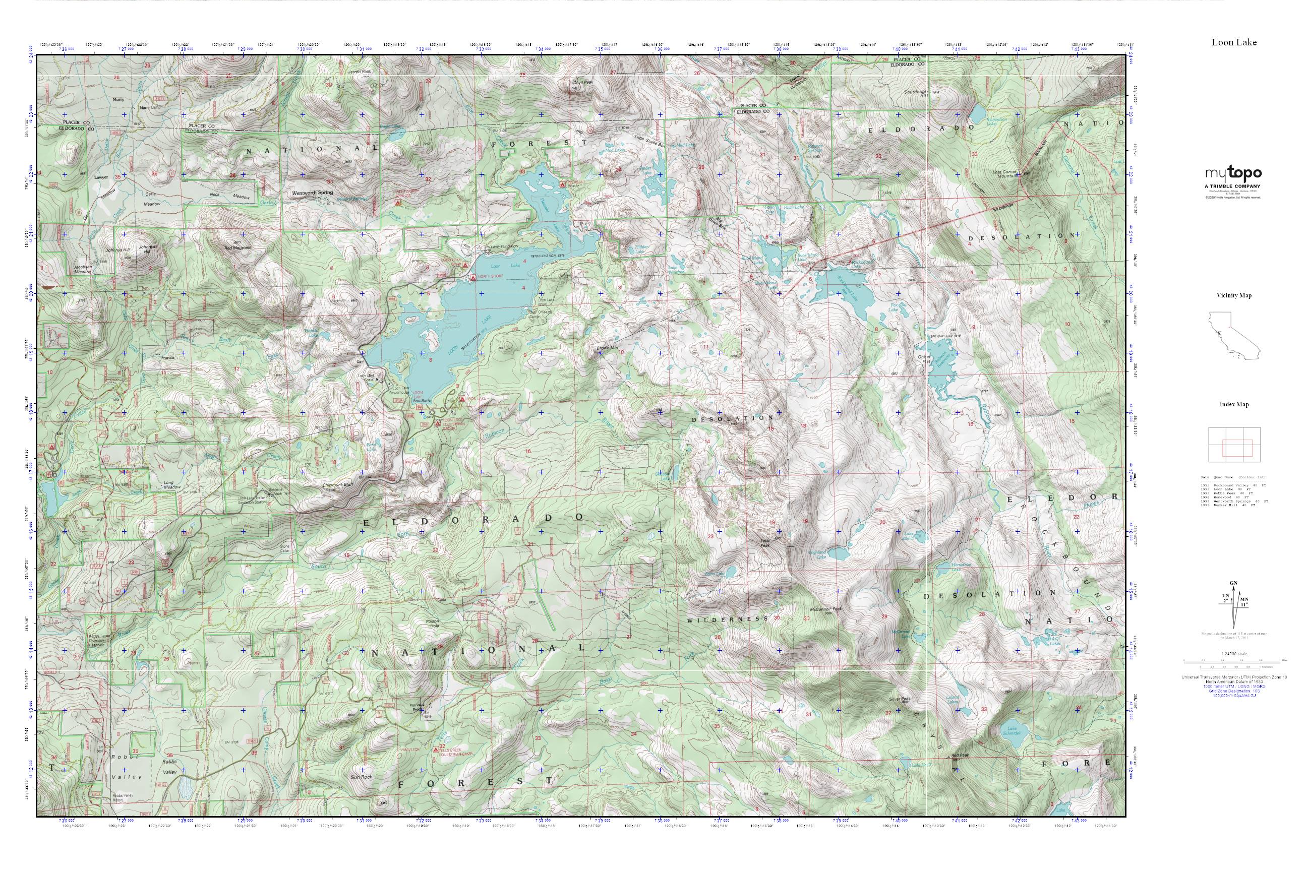 Loon Lake MyTopo Explorer Series Map – MyTopo Map Store