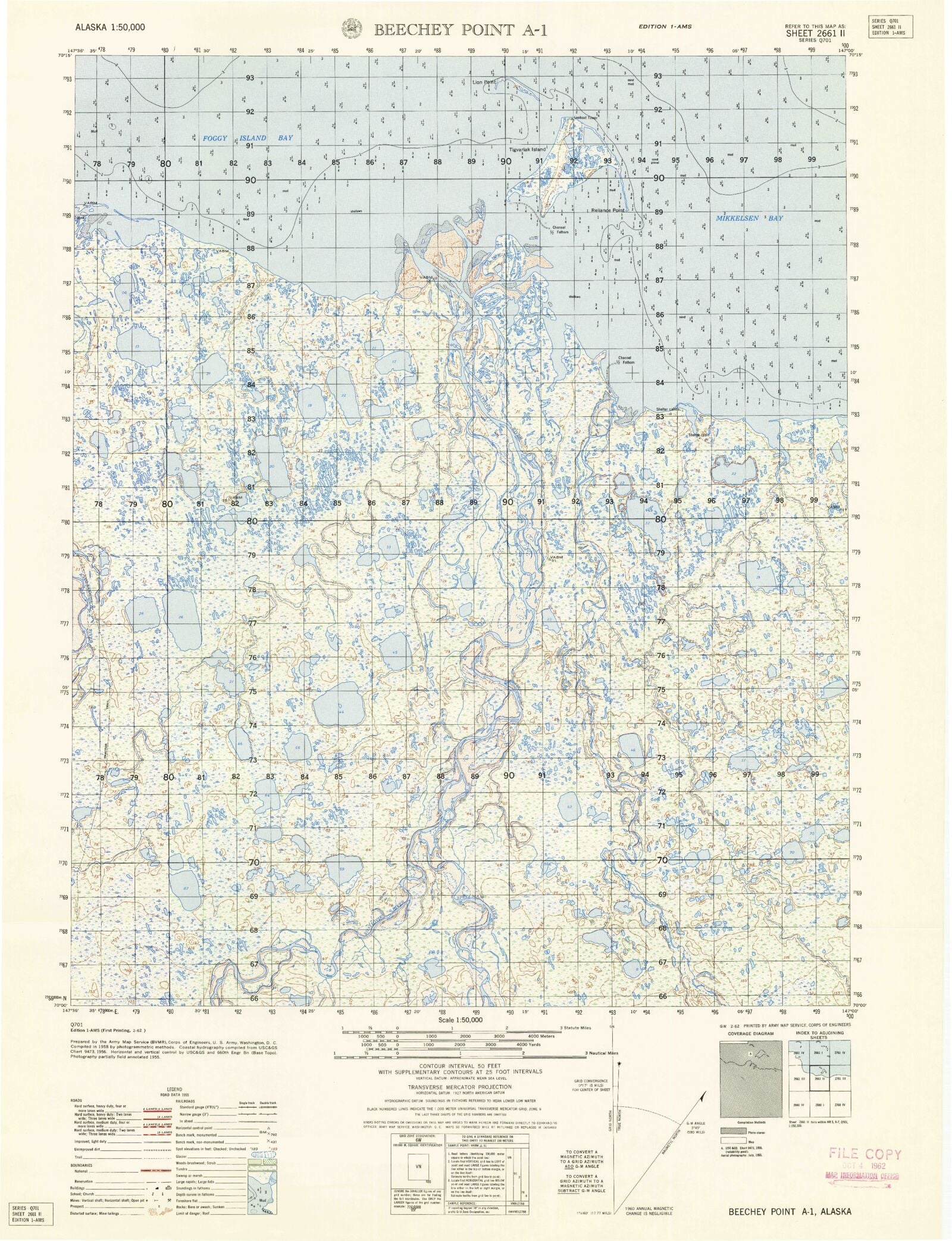 Beechey Point A-1 Alaska Military 1:50,000 Map – MyTopo Map Store