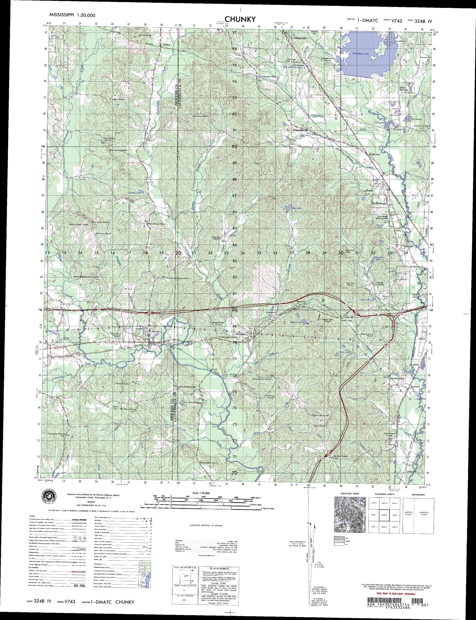 Chunky Mississippi Military 1:50,000 Map – MyTopo Map Store
